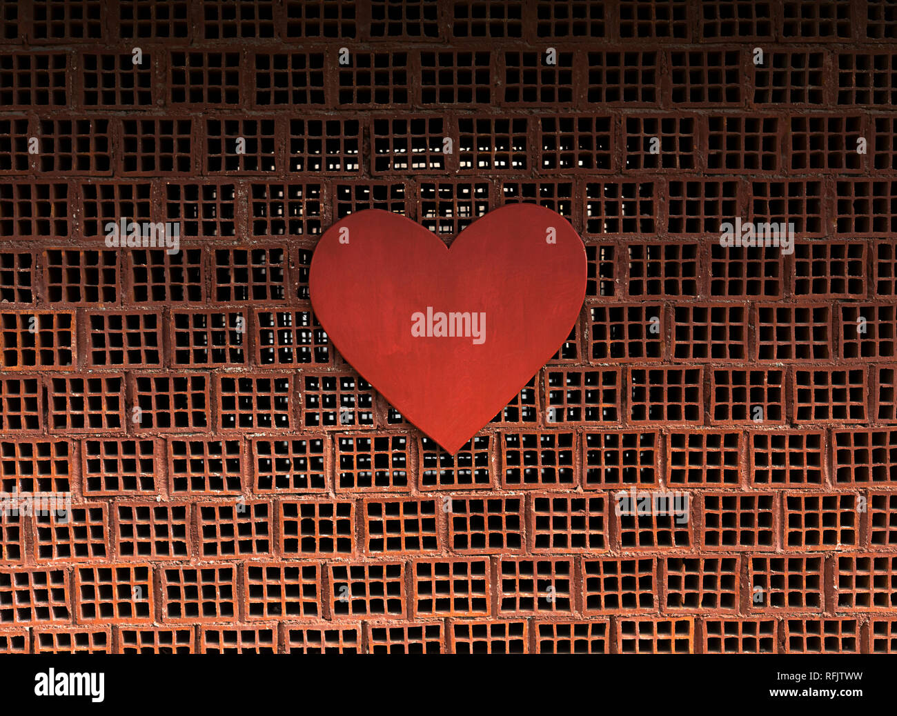 Heart on bricks hi-res stock photography and images - Alamy