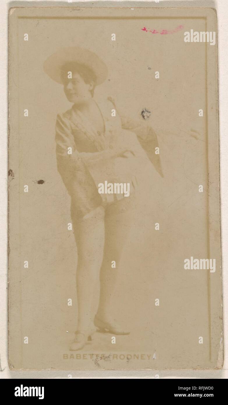 Babette Rodney, from the Actresses series (N245) issued by Kinney ...