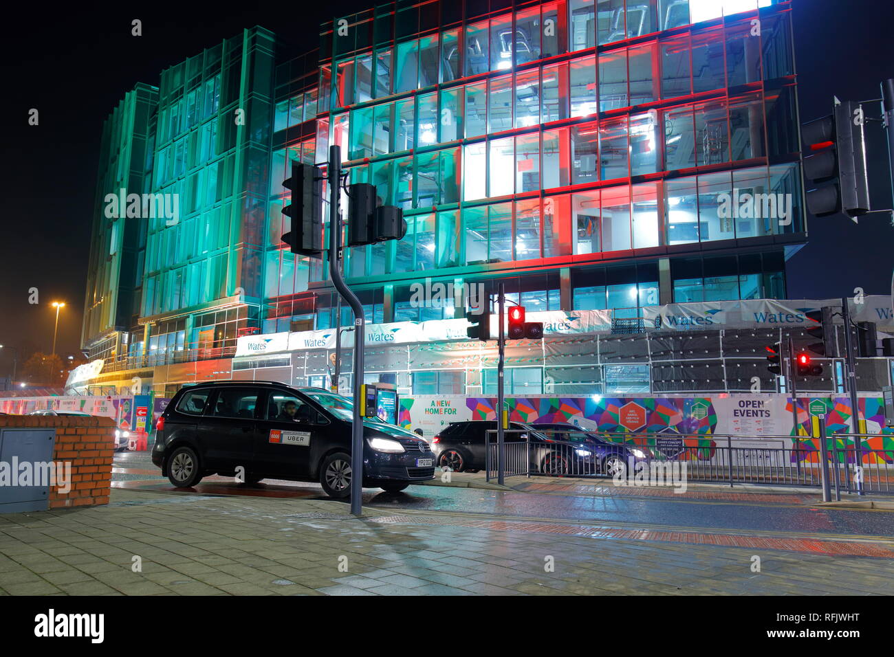The new School of Creative Arts under construction in Leeds Stock Photo ...