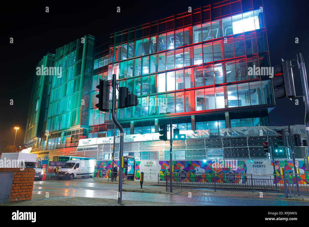 The new School of Creative Arts under construction in Leeds Stock Photo ...