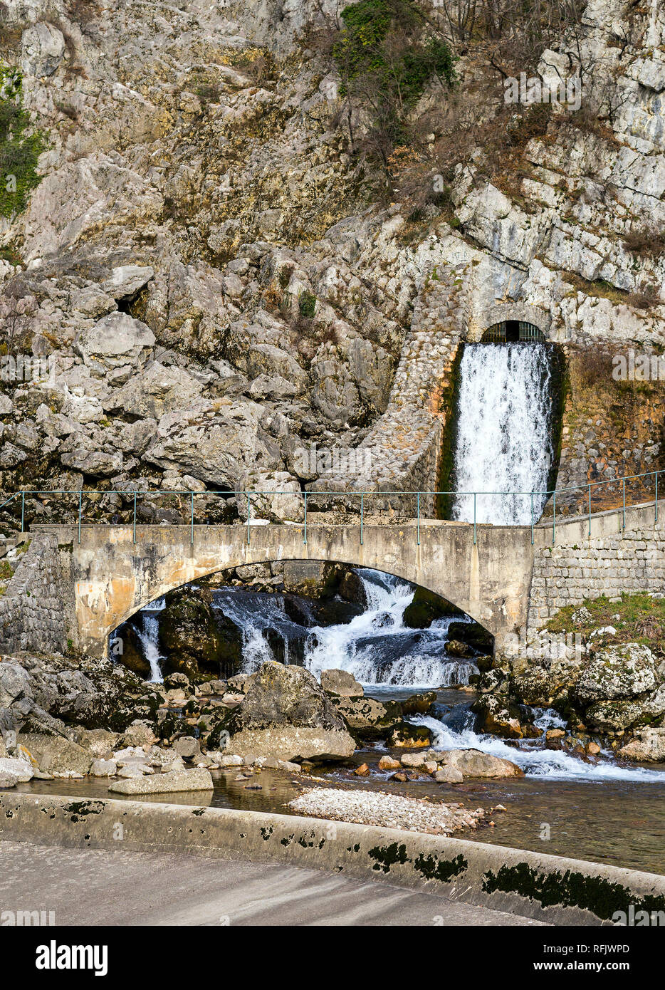 Little water source coming from a canal Stock Photo - Alamy
