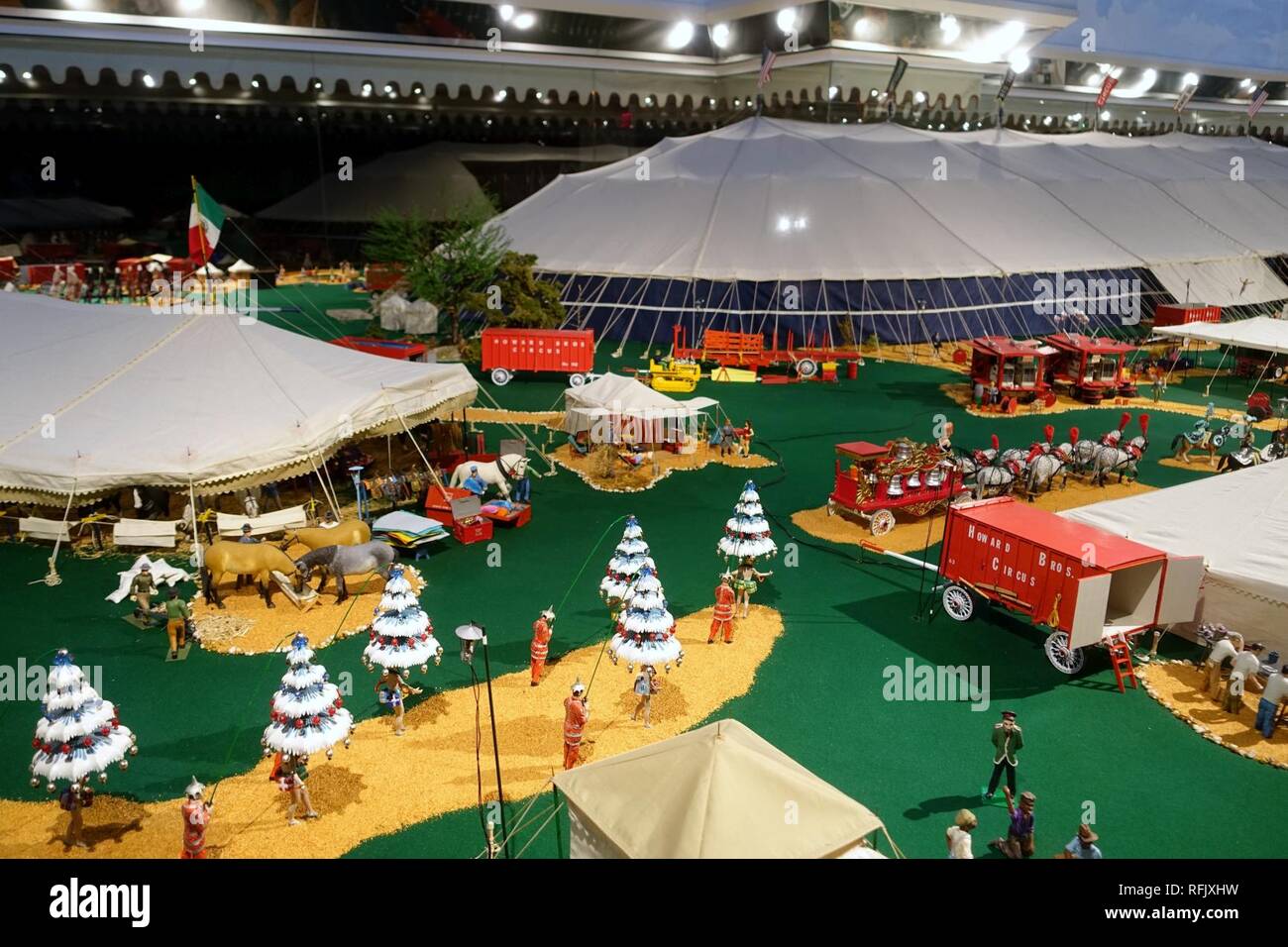 Back lot - Howard Bros. Circus - Circus Stock Photo - Alamy