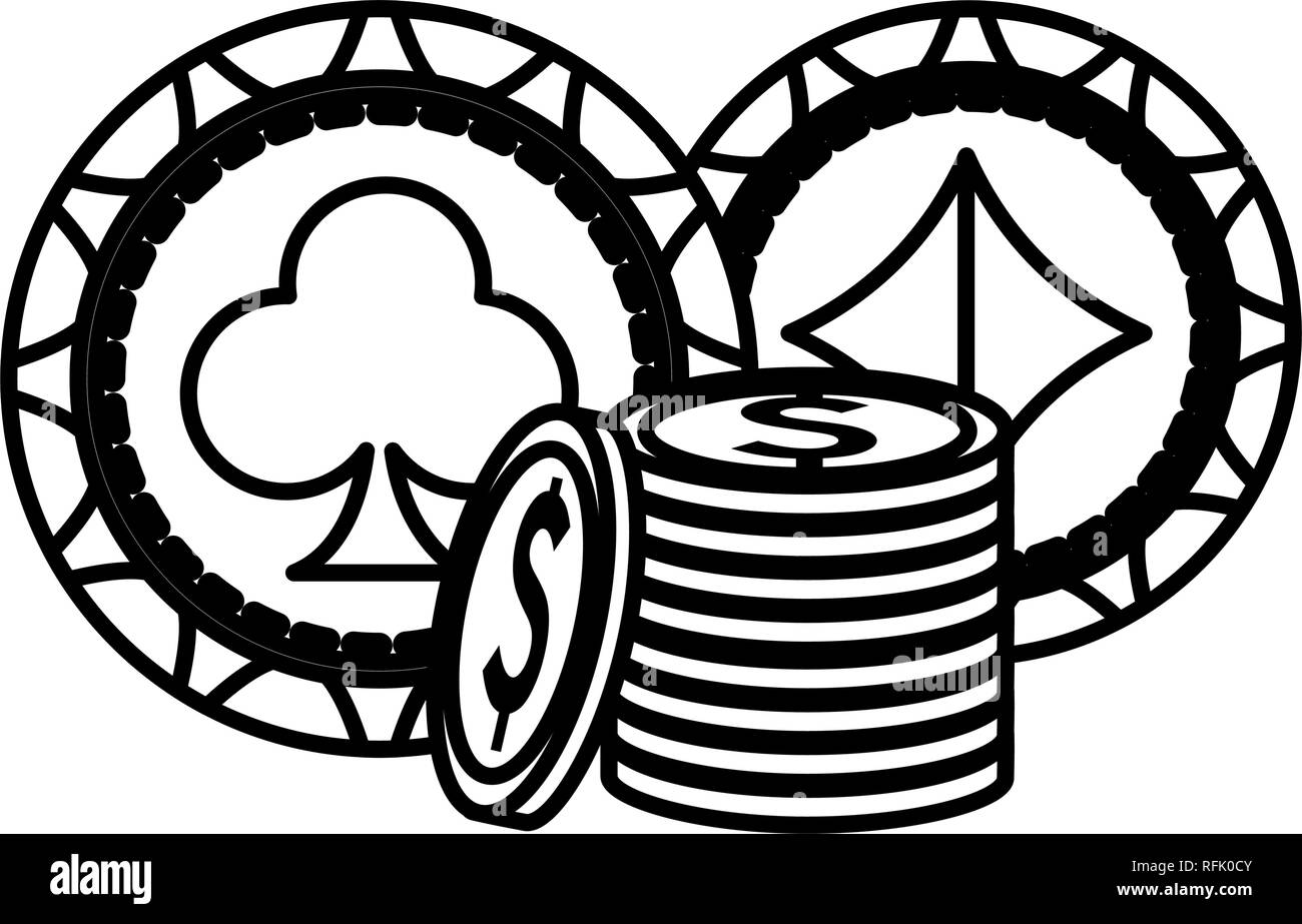 Plastic poker chips Black and White Stock Photos & Images - Alamy