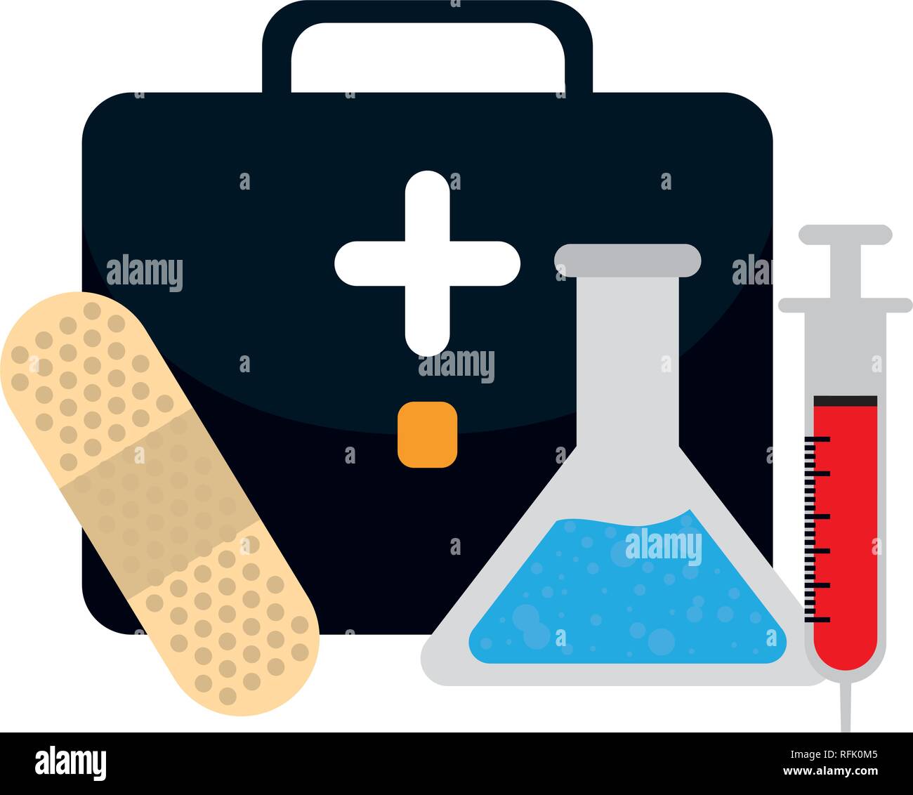 Test kit box Stock Vector Images - Alamy