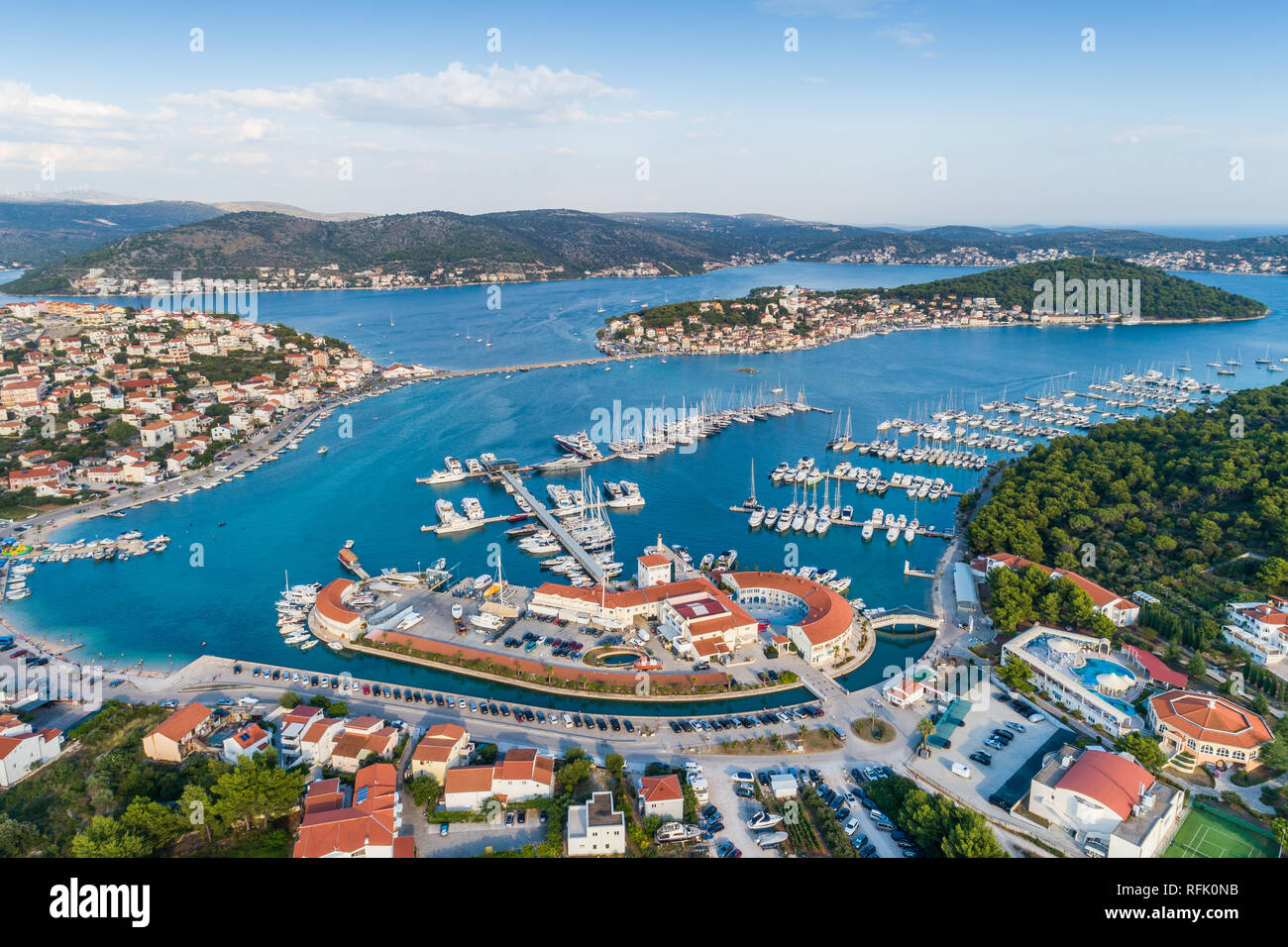 Adriatic town rogoznica aerial hi-res stock photography and images - Alamy