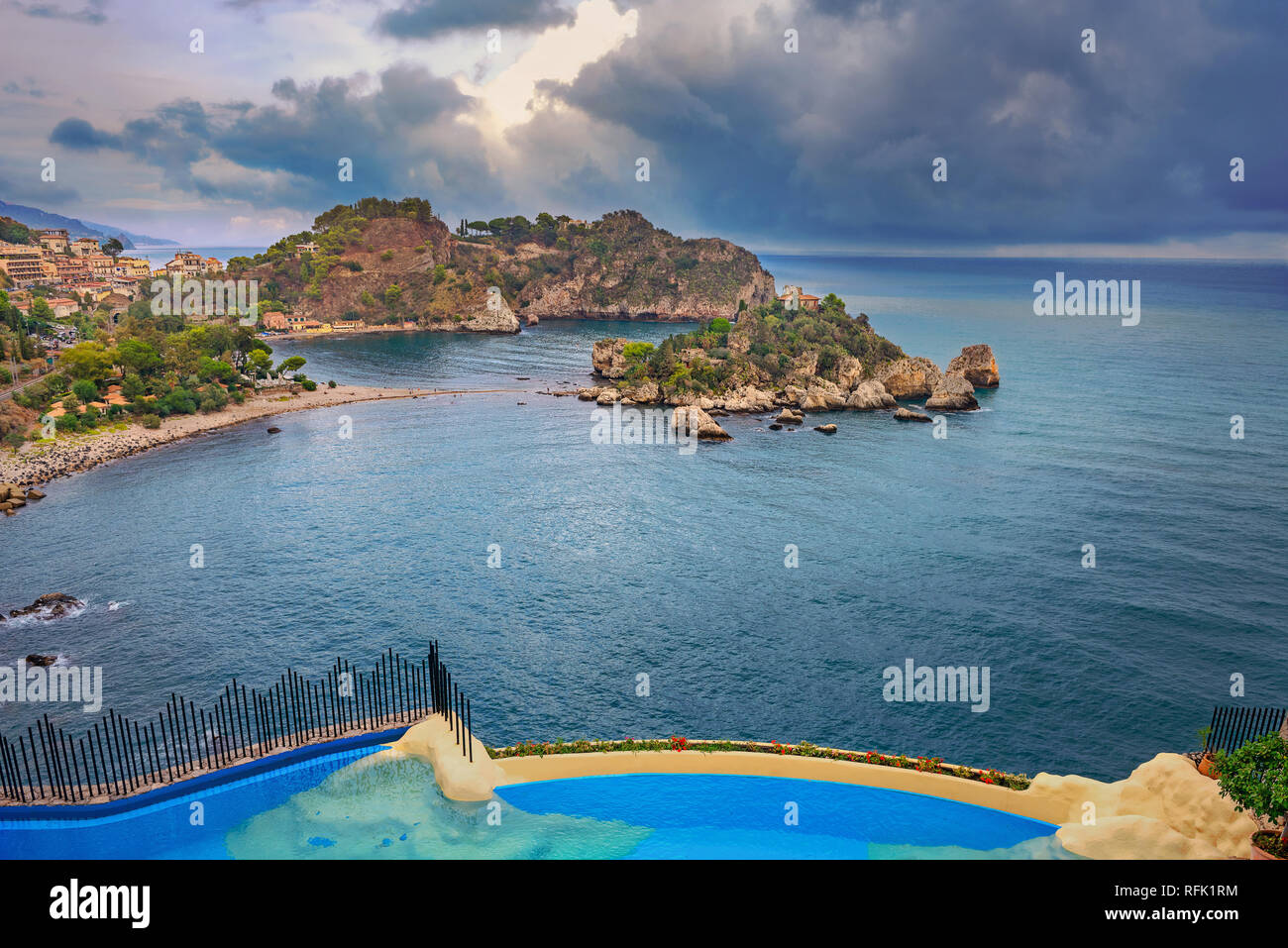 Taormina beach hi-res stock photography and images - Alamy