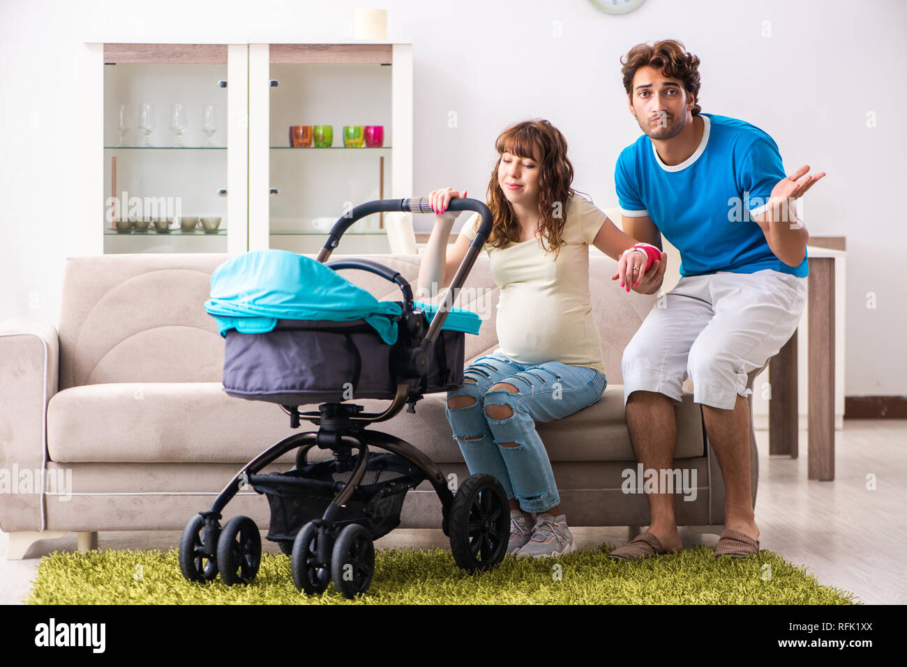 Newborn parents sad hi-res stock photography and images - Alamy