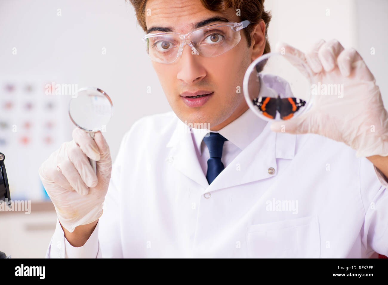 Entomologist microscope hi-res stock photography and images - Alamy