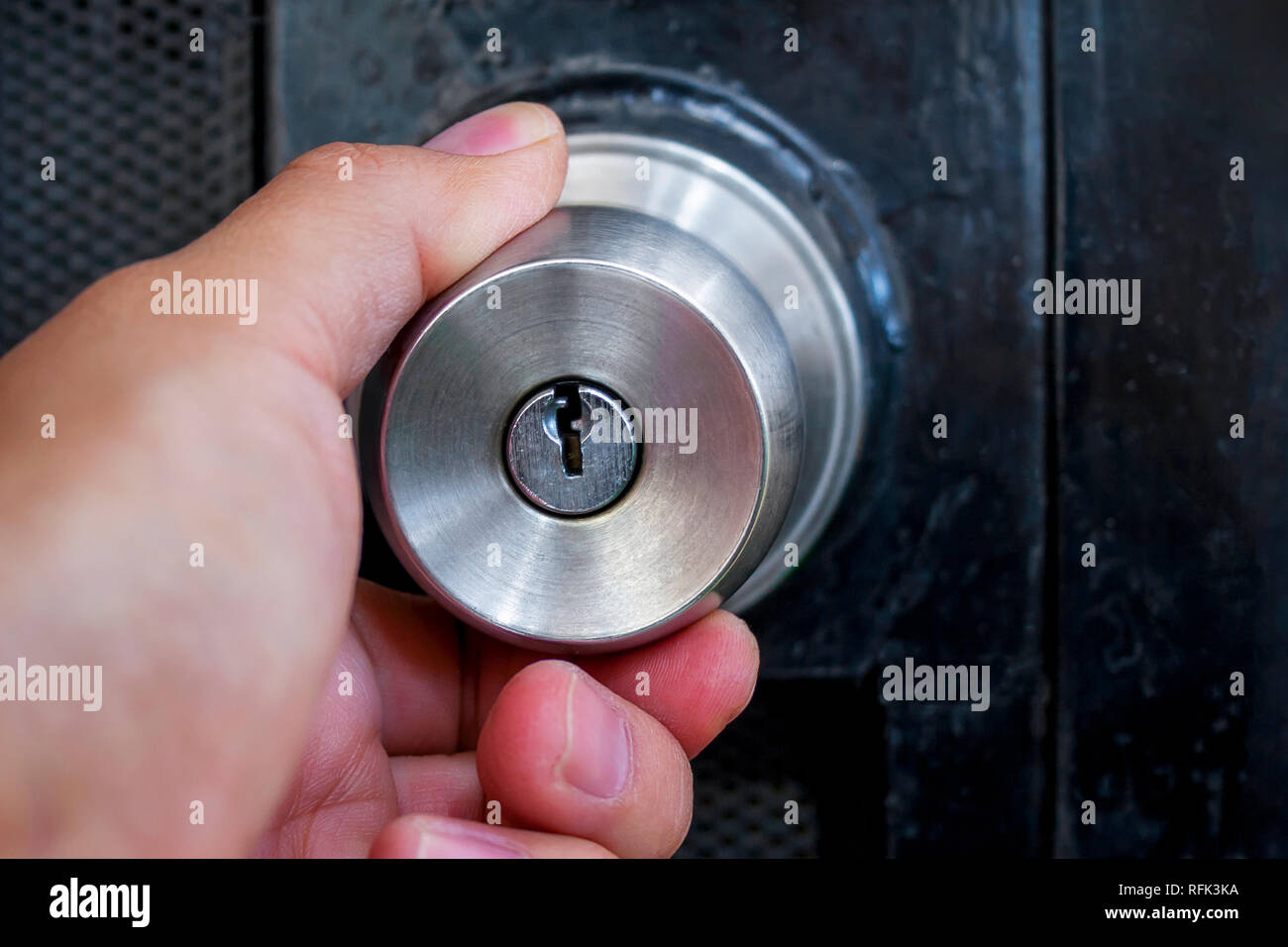 Hand closing hi-res stock photography and images - Alamy