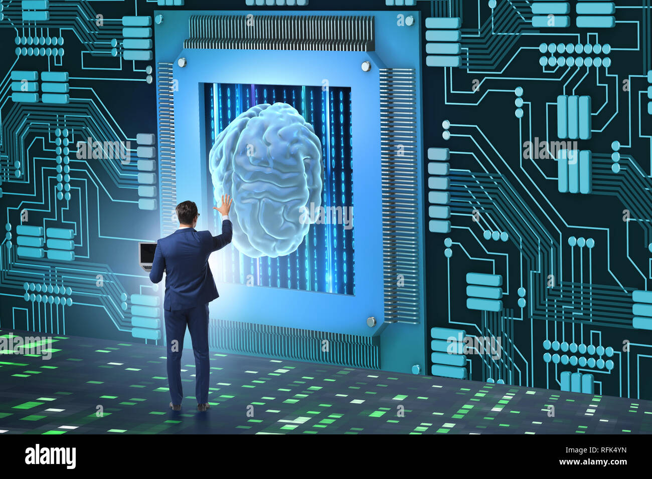 Cognitive computing concept as modern technology Stock Photo - Alamy