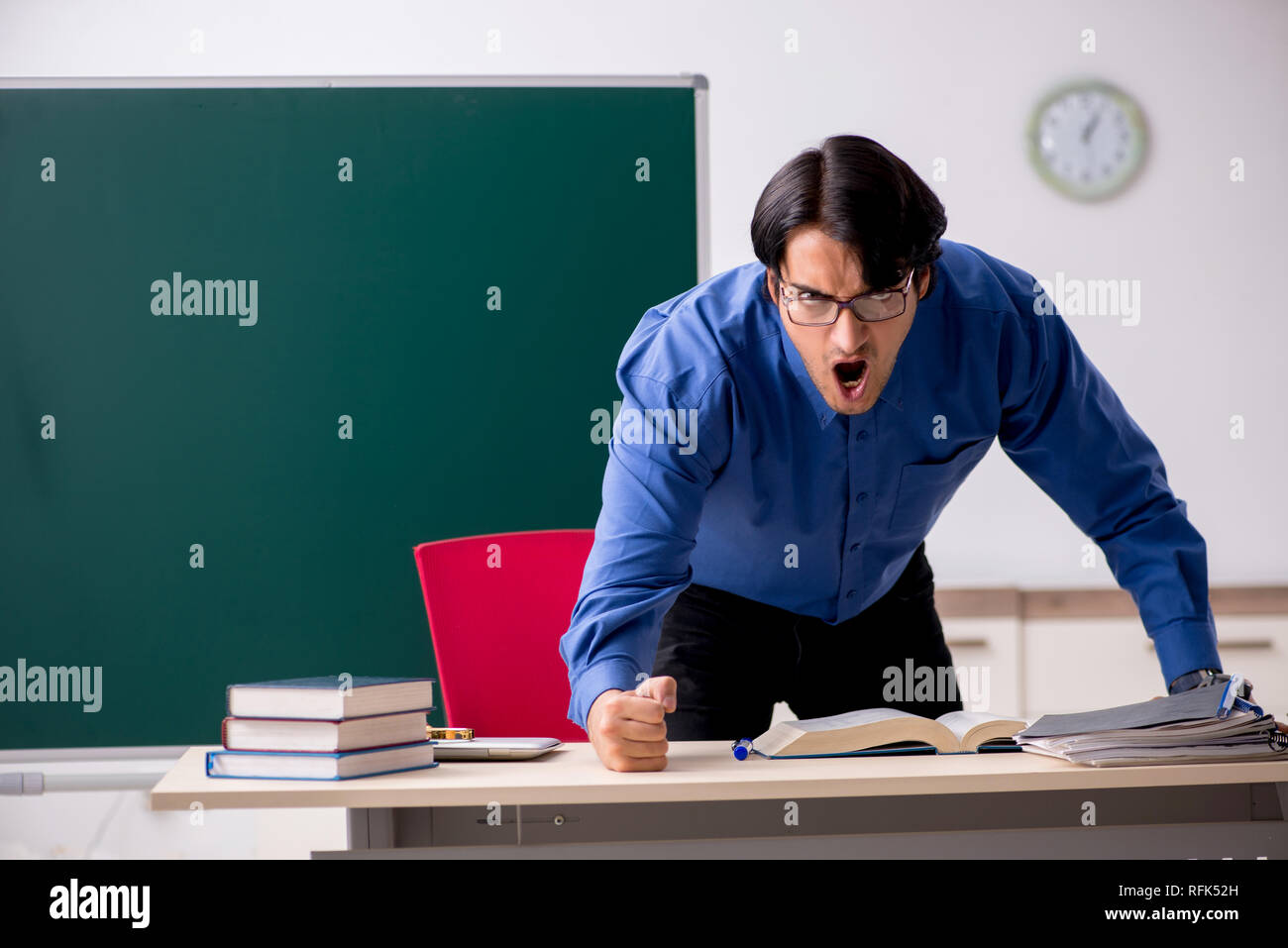 Elementary school teacher shouting hi-res stock photography and images ...