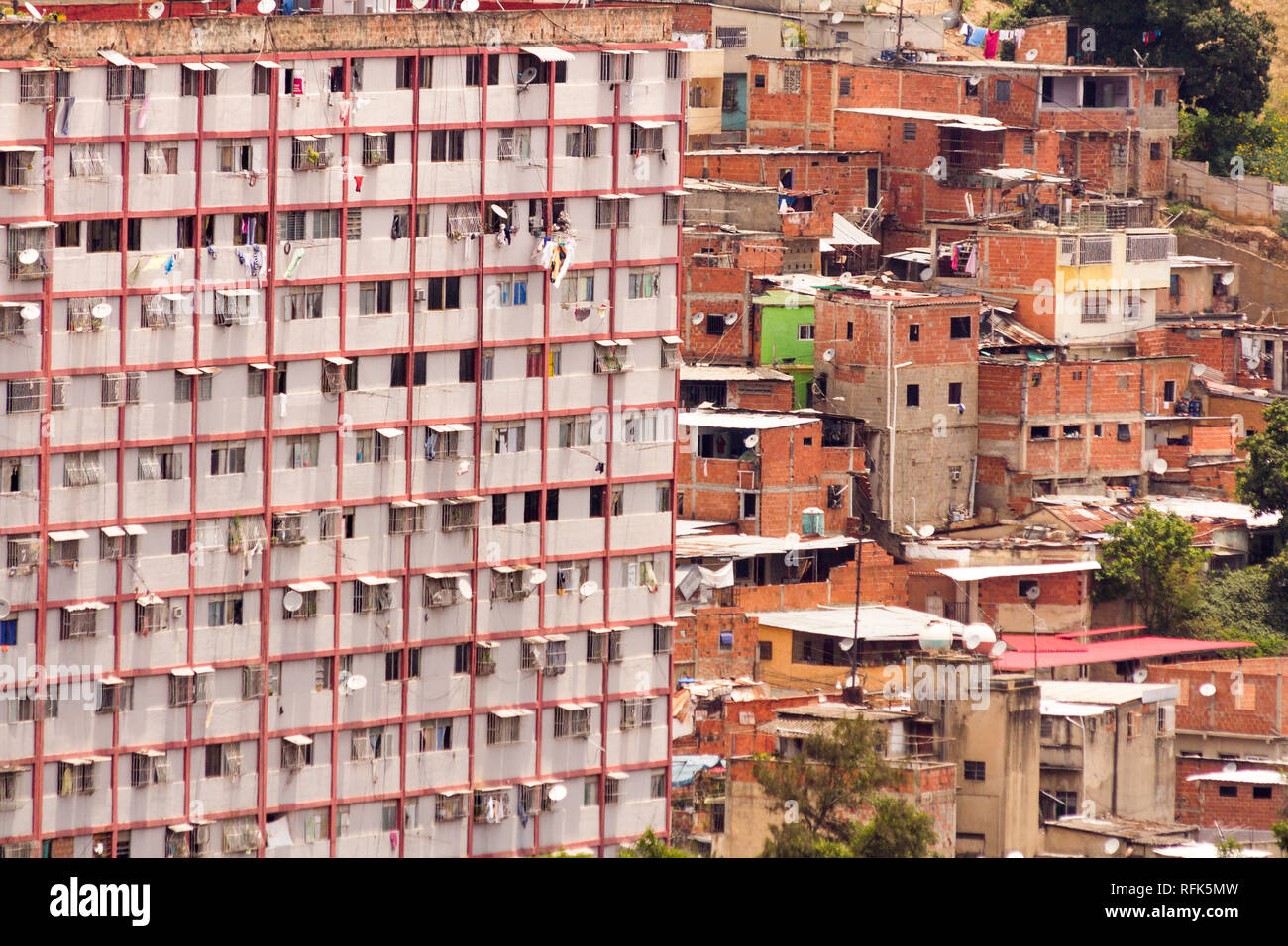 Artigas and Guarataro Slums Caracas Venezuela Stock Photo - Alamy