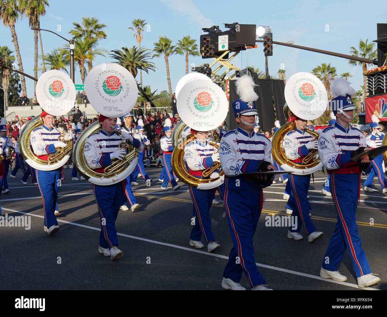 PASADENA, CALIFORNIA—JANUARY 1, 2018:The Londonderry High School ...