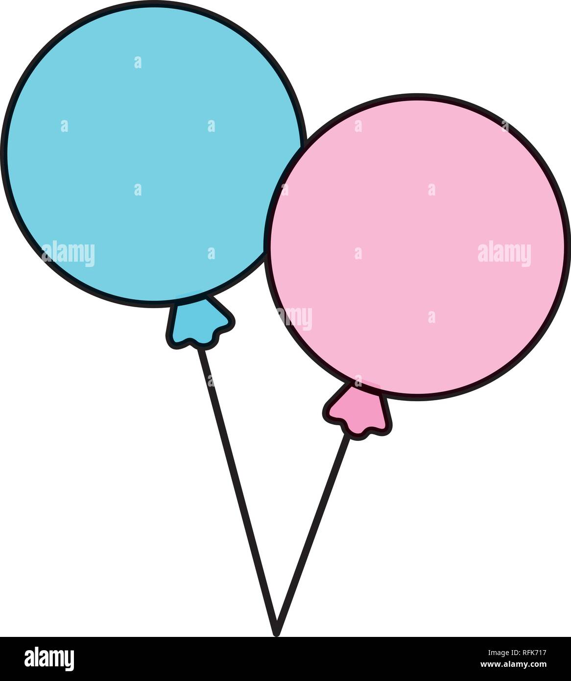 Balloons Helium Floating Icon Stock Vector Image And Art Alamy