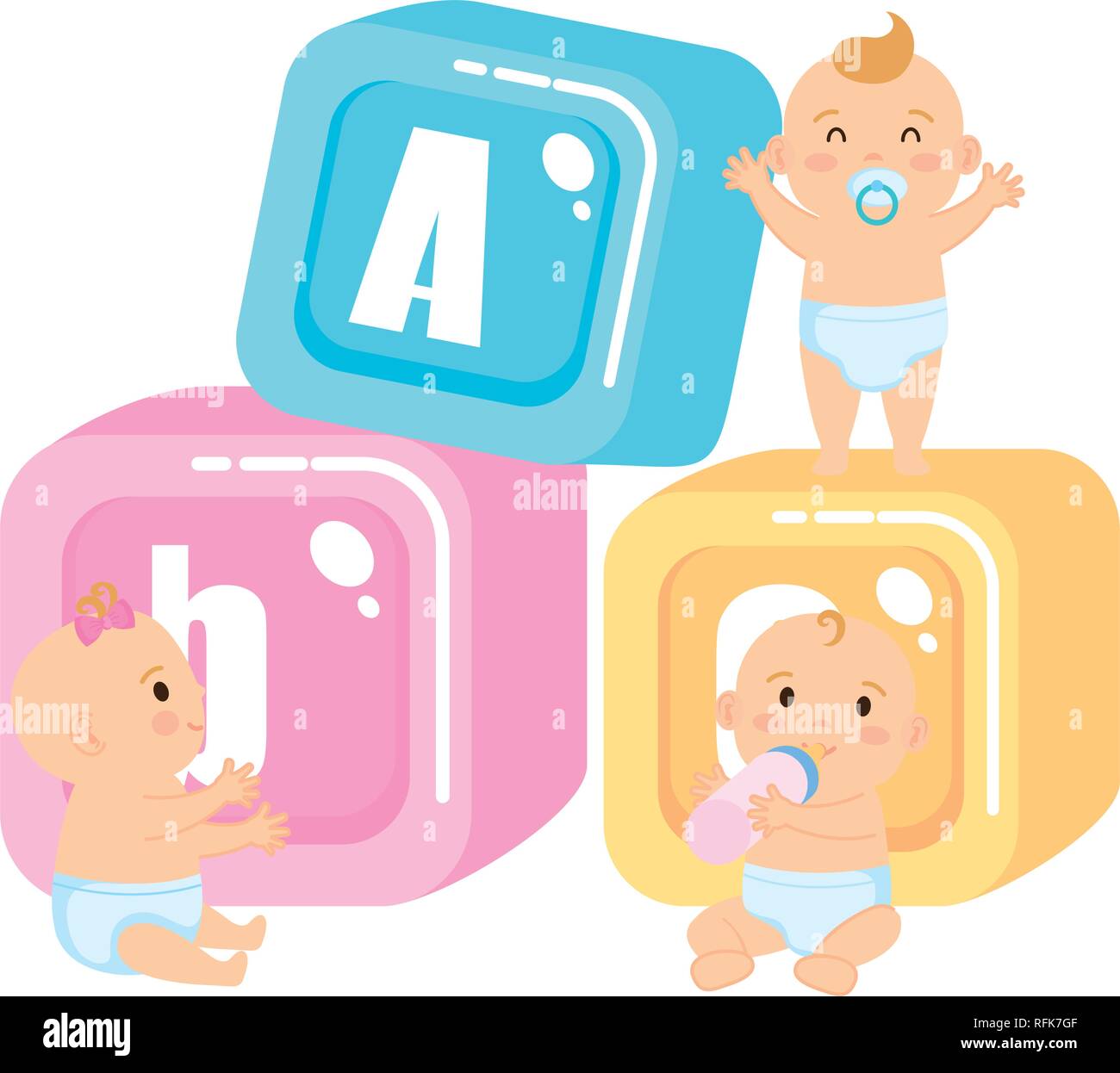 Babies reading Stock Vector Images - Alamy