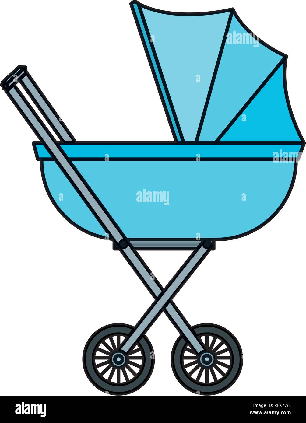 Baby wagon Stock Vector Images - Alamy