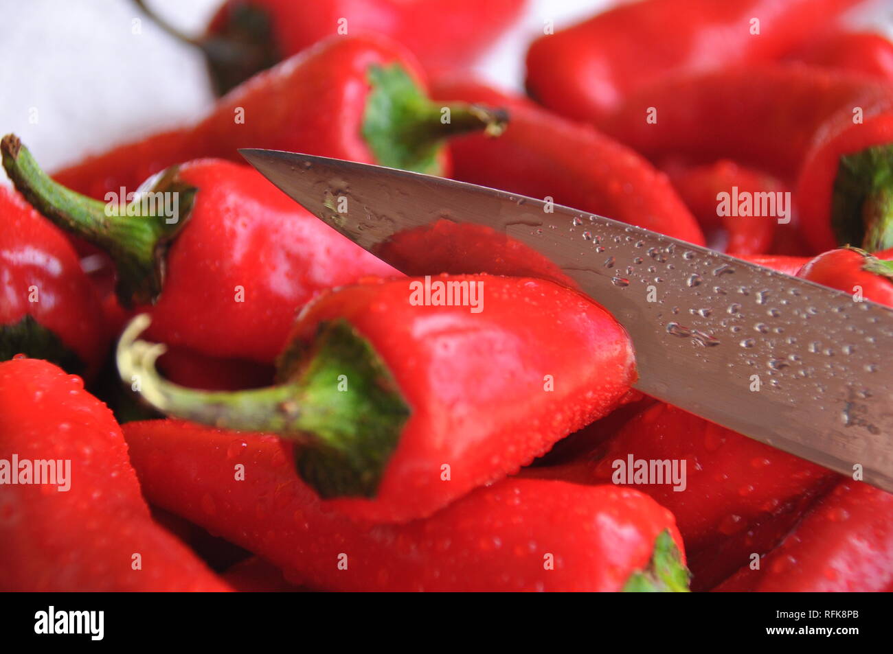 Hot pepper. Pods red vegetables, spicy Stock Photo - Alamy