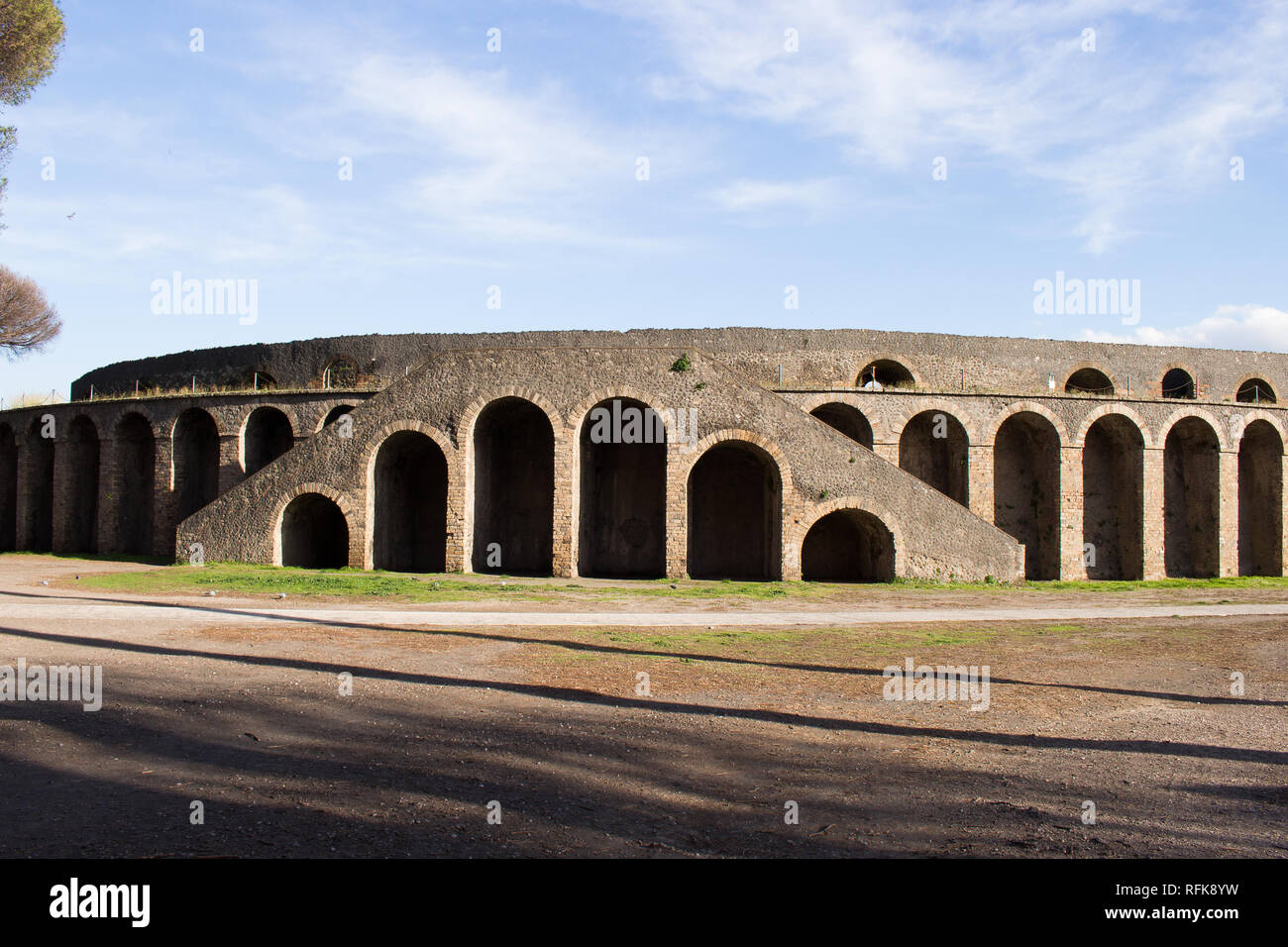 Pompeii is an ancient city buried in 79 AD. from the eruption of ...