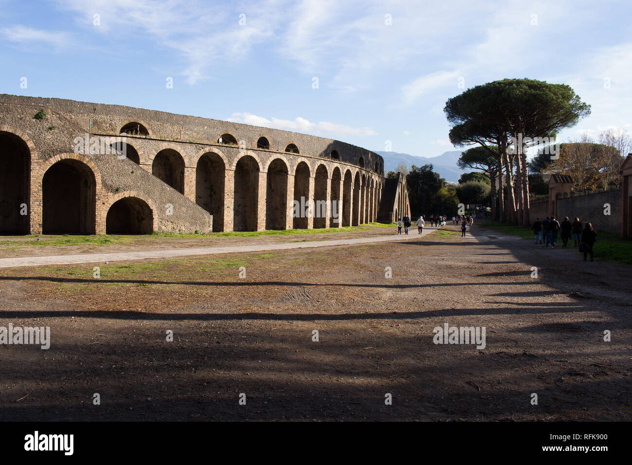 Pompeii is an ancient city buried in 79 AD. from the eruption of ...
