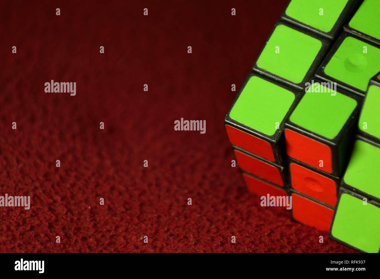 Rubiks cube green hi-res stock photography and images - Alamy