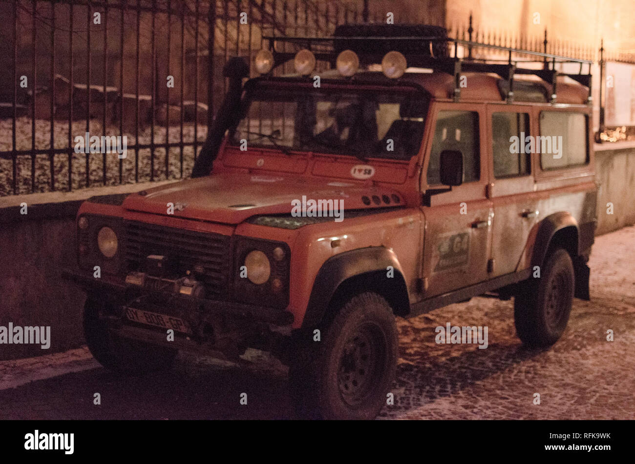 Old off road car Stock Photo - Alamy