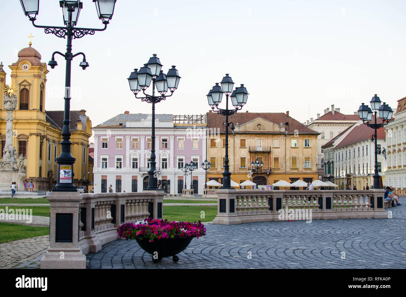 Colorful big buildings Stock Photo - Alamy