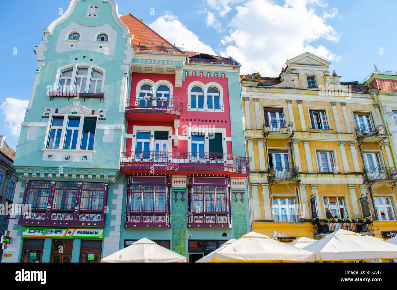 Colorful old buildings Stock Photo - Alamy