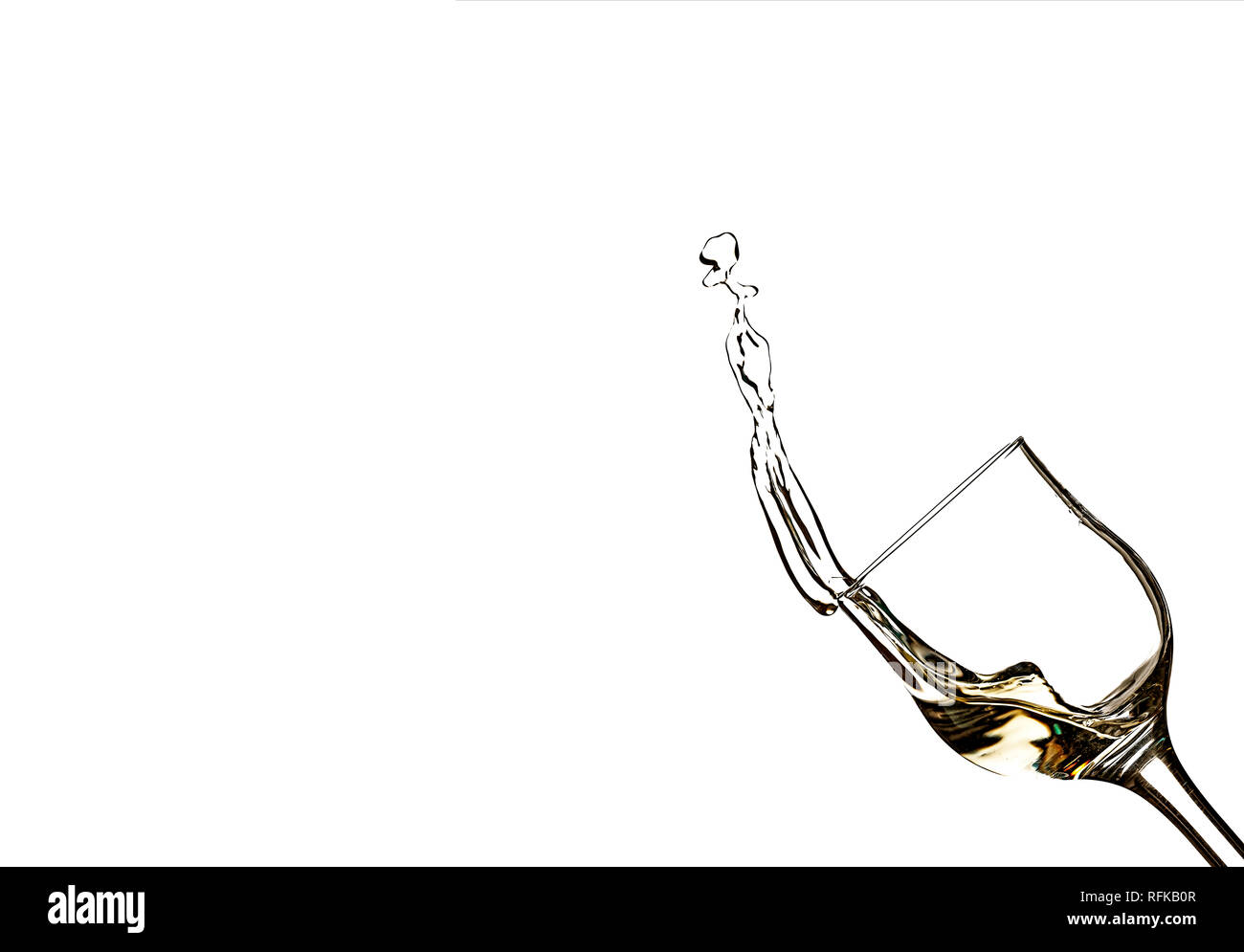 Splash of wine isolated on white background, copy space Stock Photo - Alamy