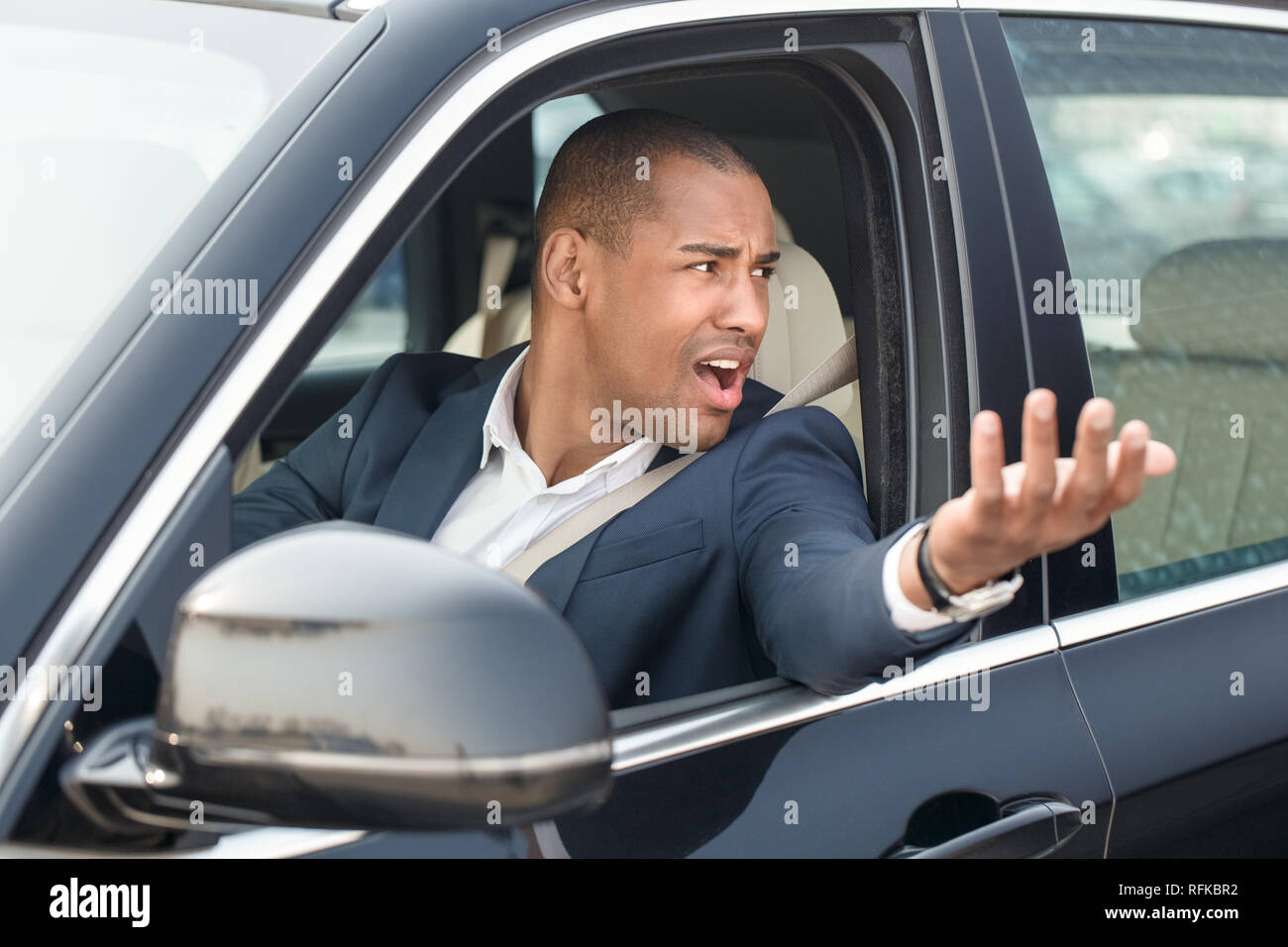 Back up driving angry hi-res stock photography and images - Alamy