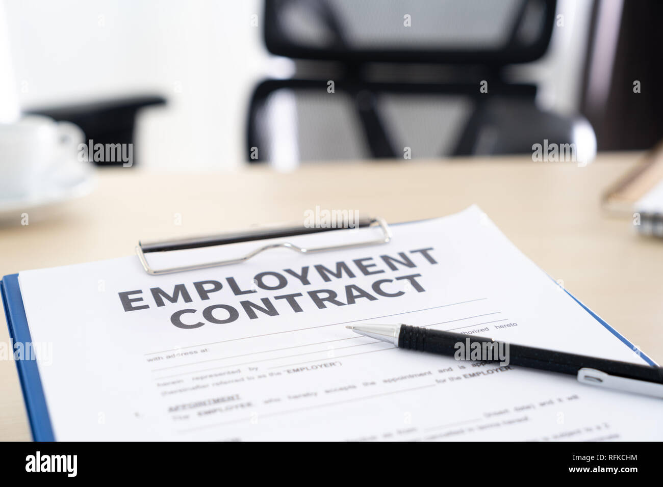 Employment contract signing job deal Recruitment concept Stock Photo ...