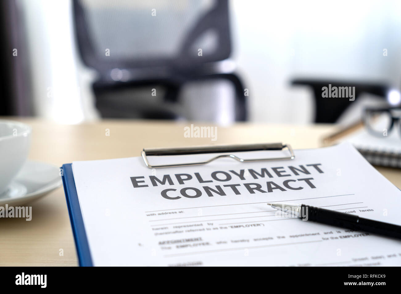 Employment contract signing job deal Recruitment concept Stock Photo ...