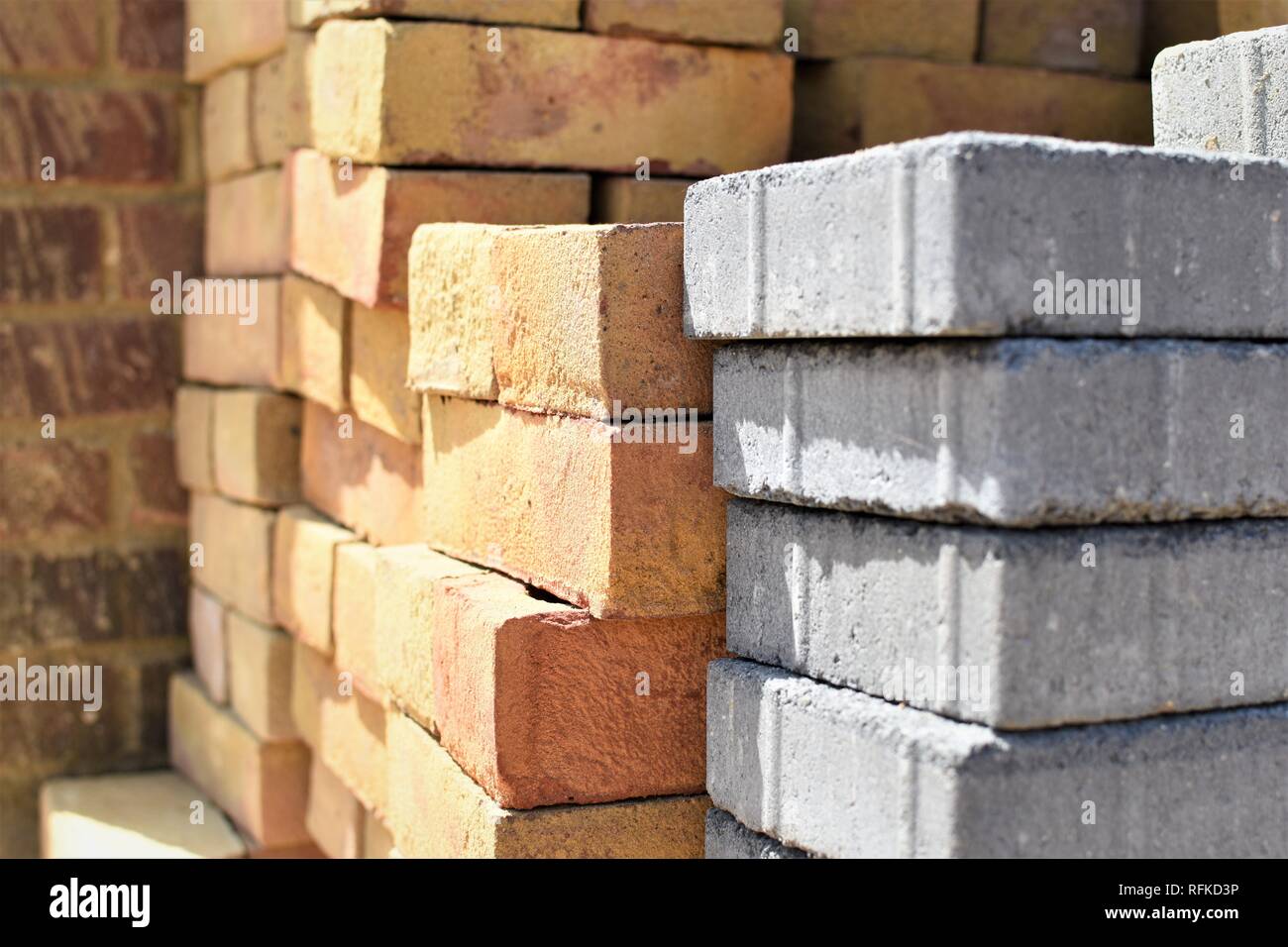 Building materials, bricks Stock Photo - Alamy