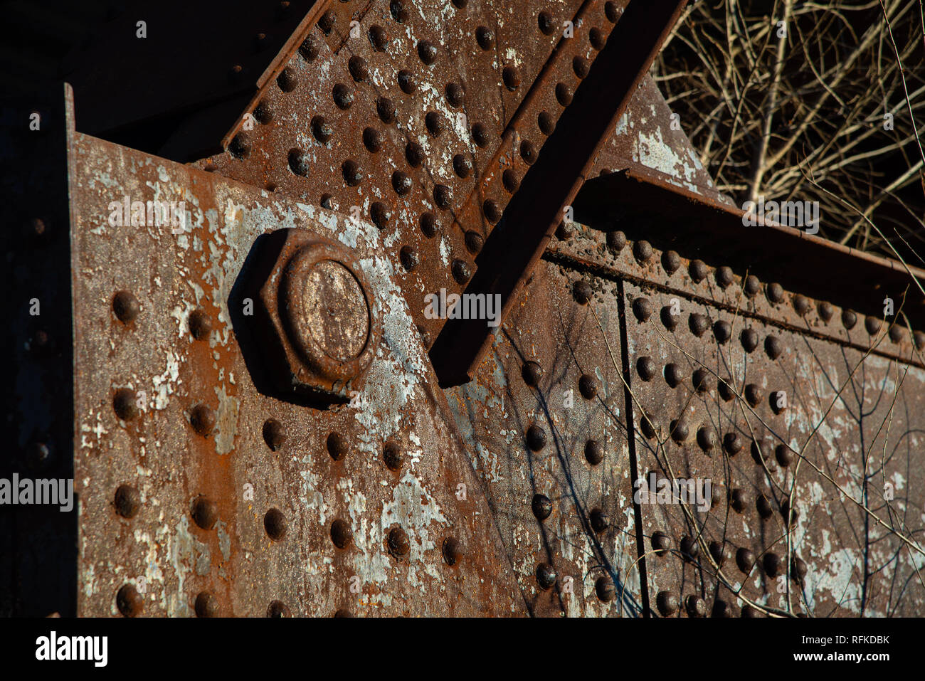 Rusty Bridge Bolt Stock Photo - Alamy