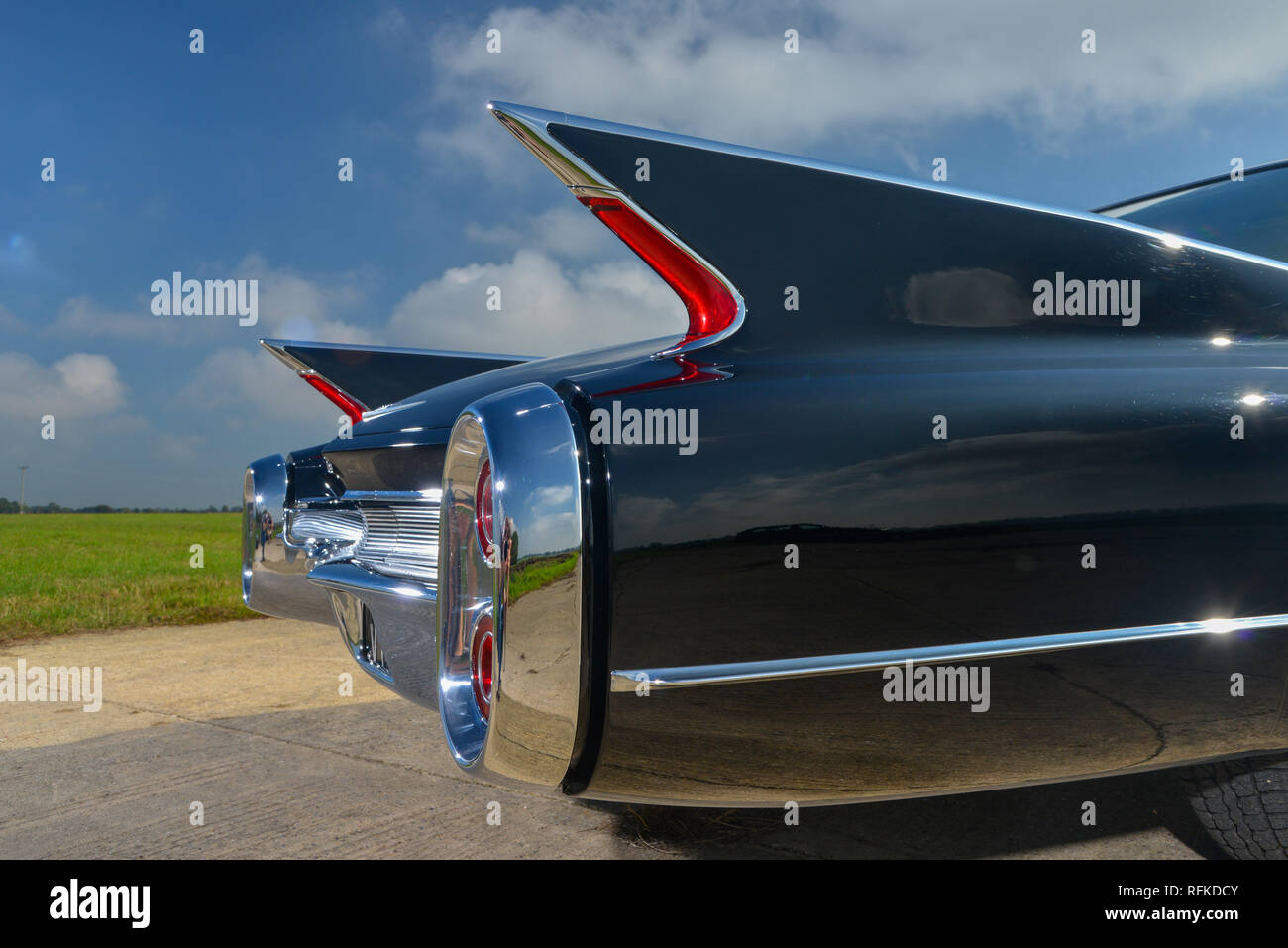 Blue cadillac tail hi-res stock photography and images - Alamy
