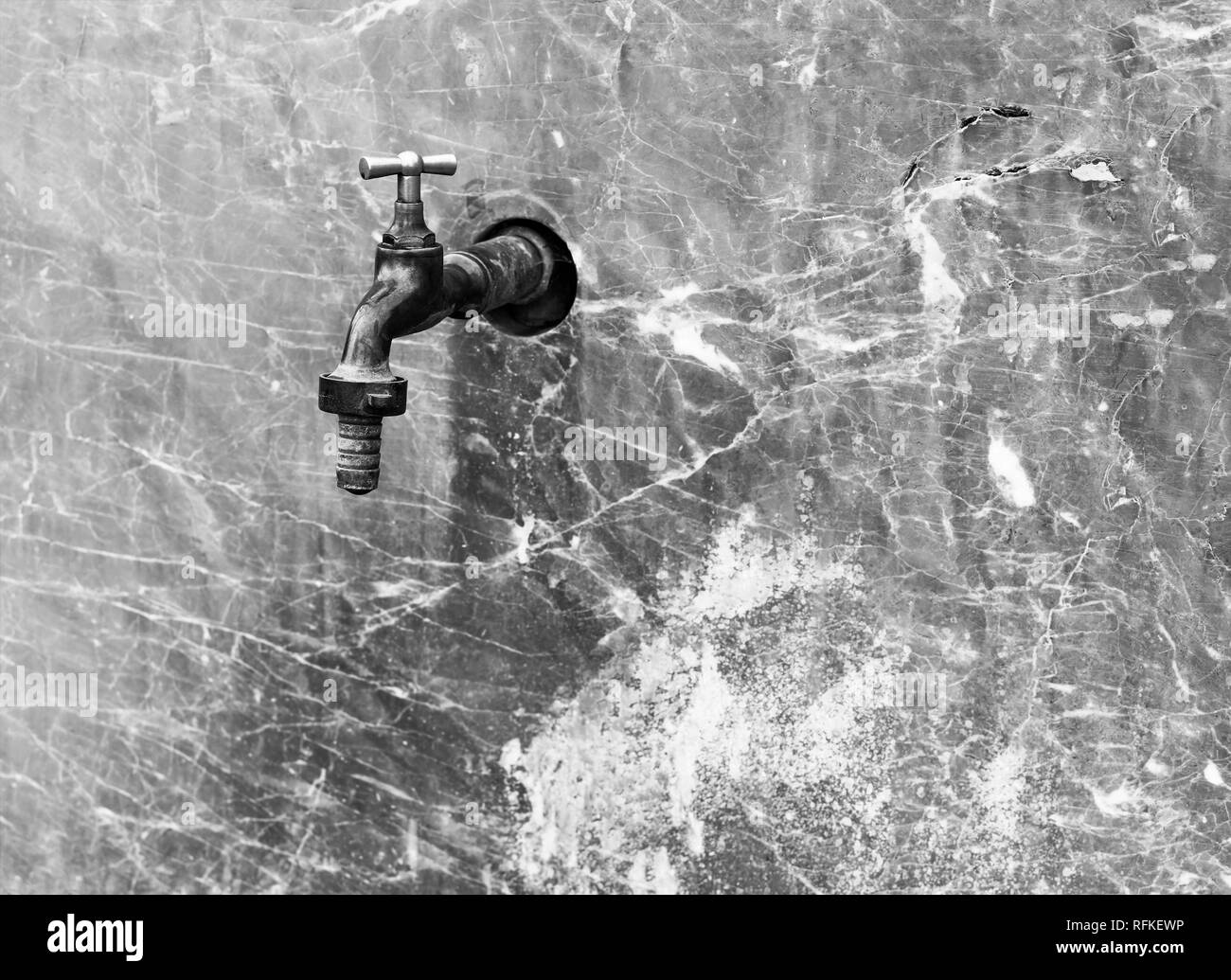 Wall water drop Black and White Stock Photos & Images - Alamy