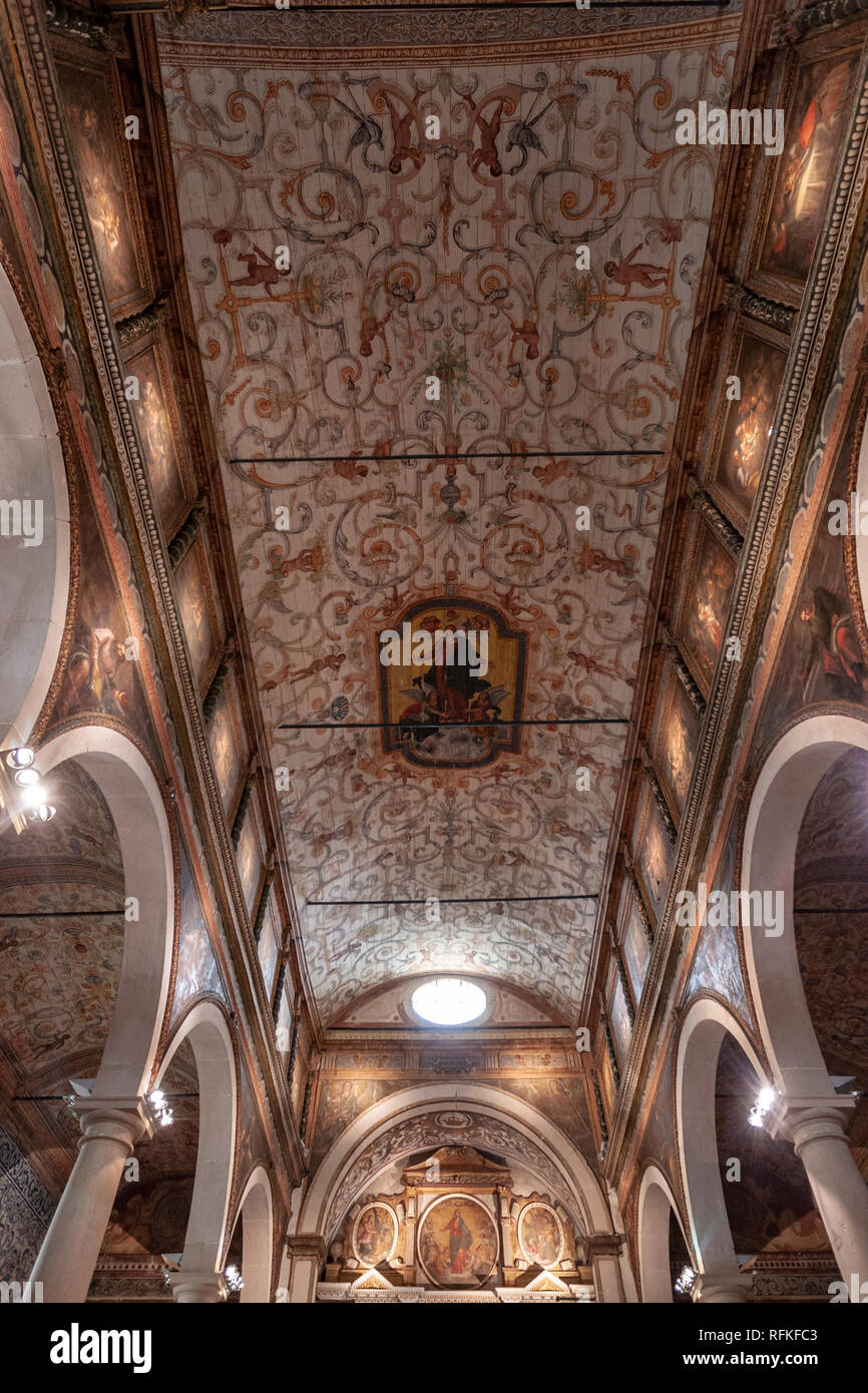 Painted medieval ceiling in church hi-res stock photography and images ...