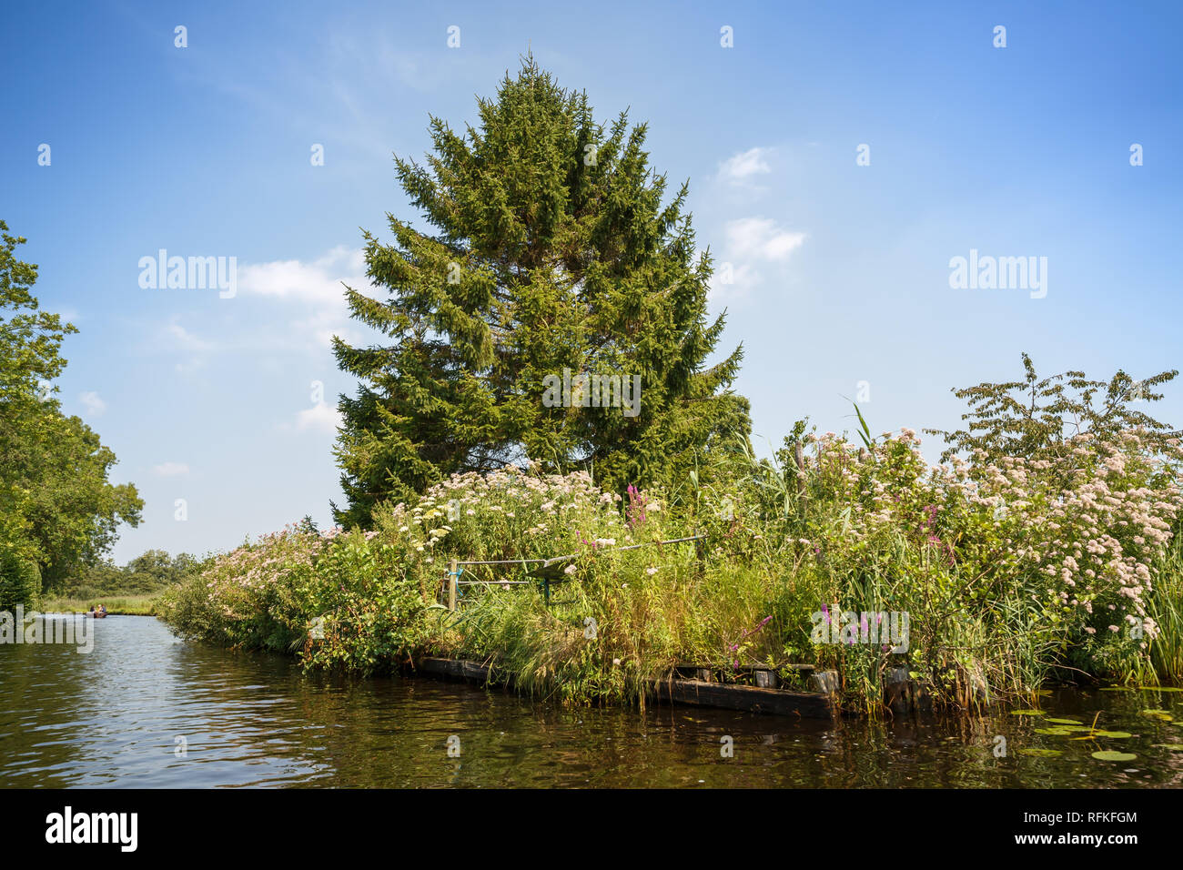 The view of the fairytale village Giethoorn in The Netherlands Stock ...