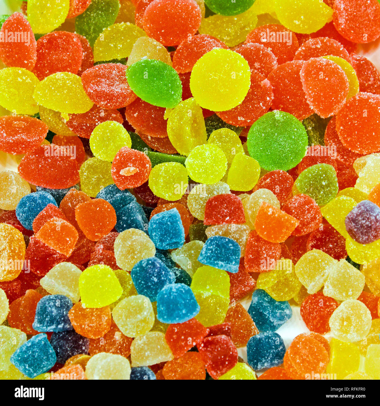 Big bunch of colorful gummy candies sweets Stock Photo - Alamy