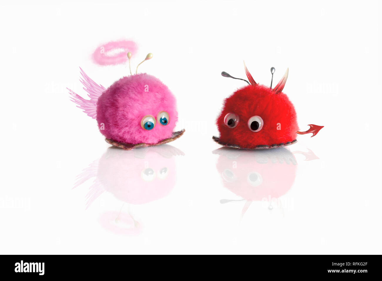 Furry bugs on white background Stock Photo - Alamy