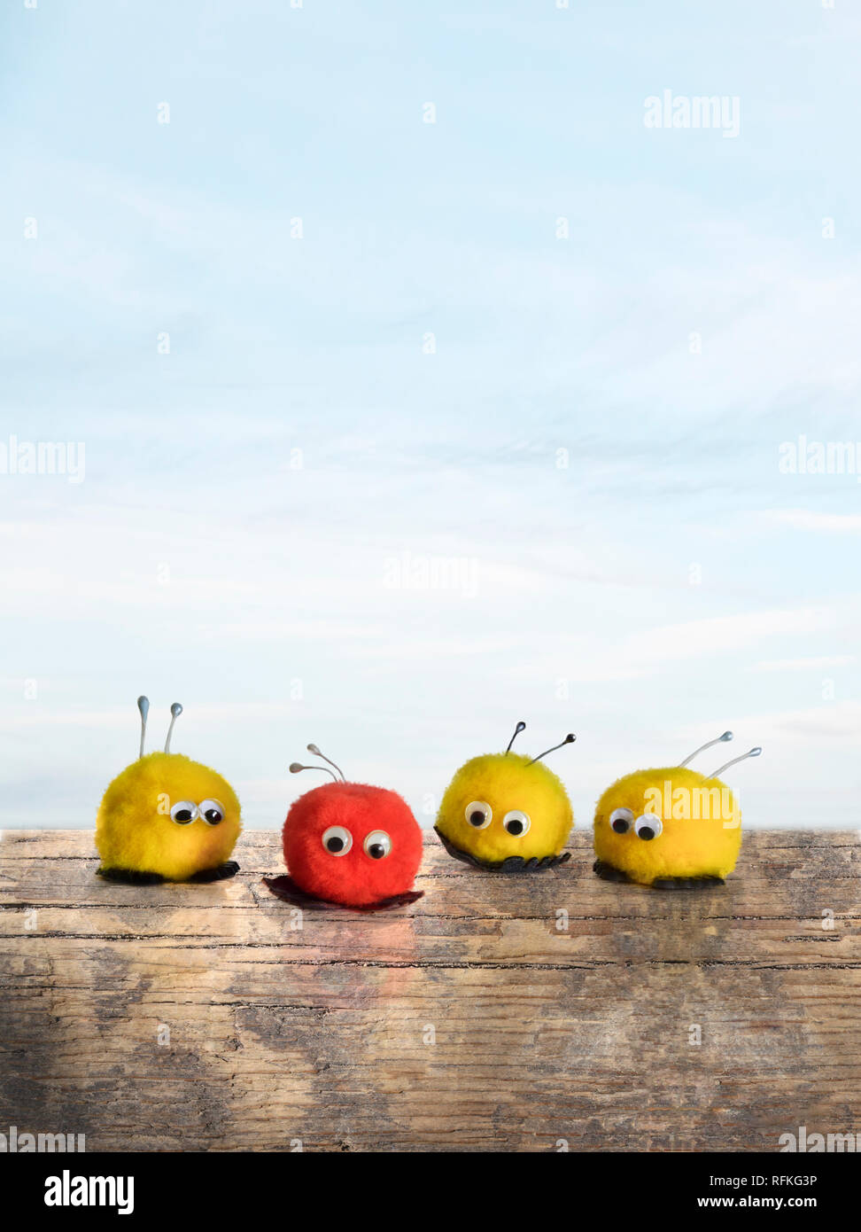Furry bugs on white background Stock Photo - Alamy