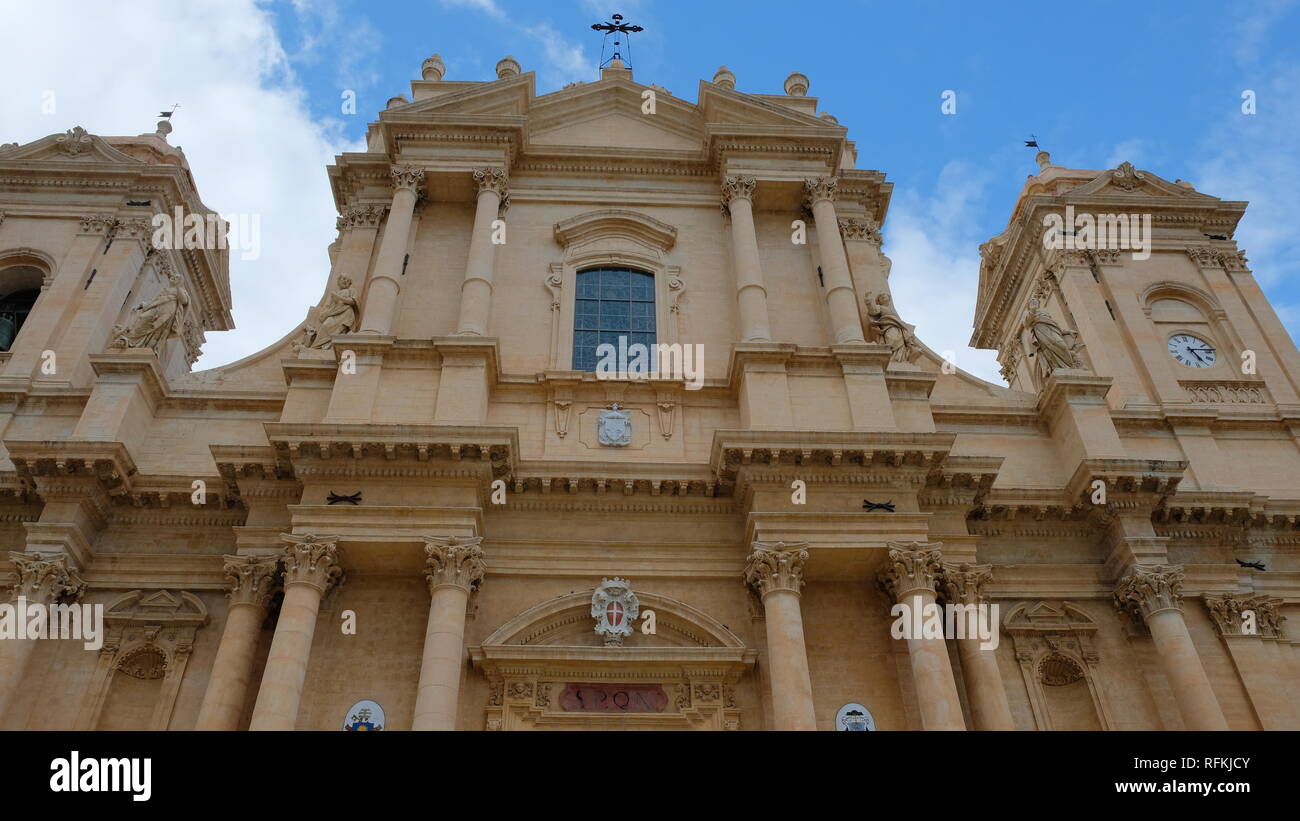 St Nicholas Cathedral of Noto. Noto, Syracuse, Sicily. Is a Roman ...