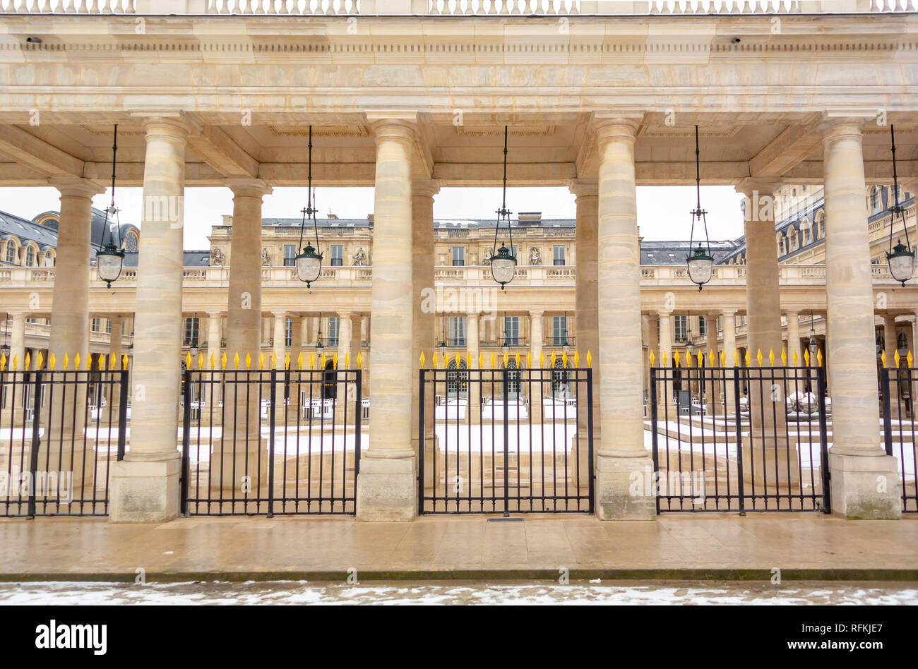 Palais Royal garden and the Conseil d'État, the Constitutional Council ...