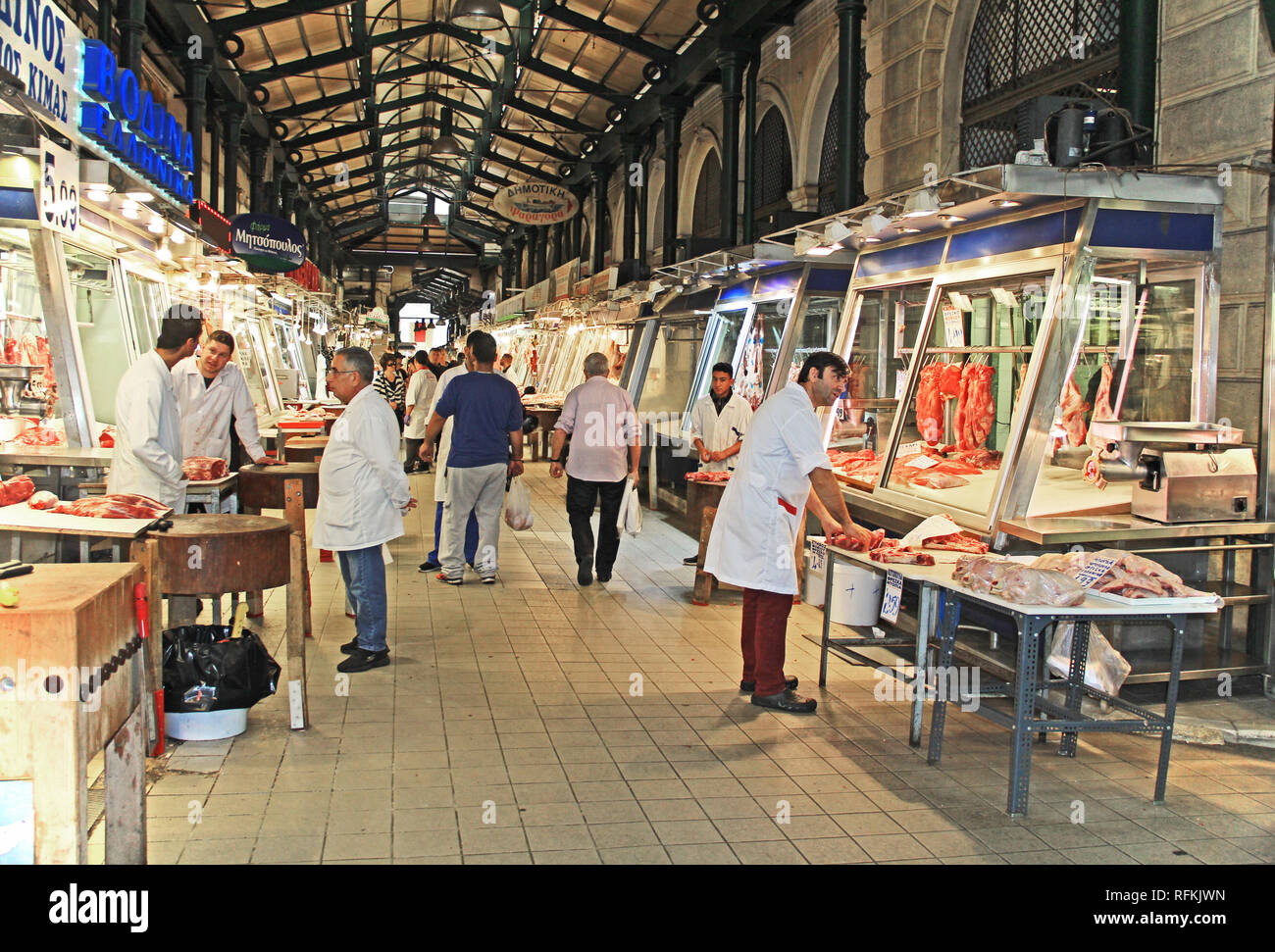Butcher athens hi-res stock photography and images - Alamy
