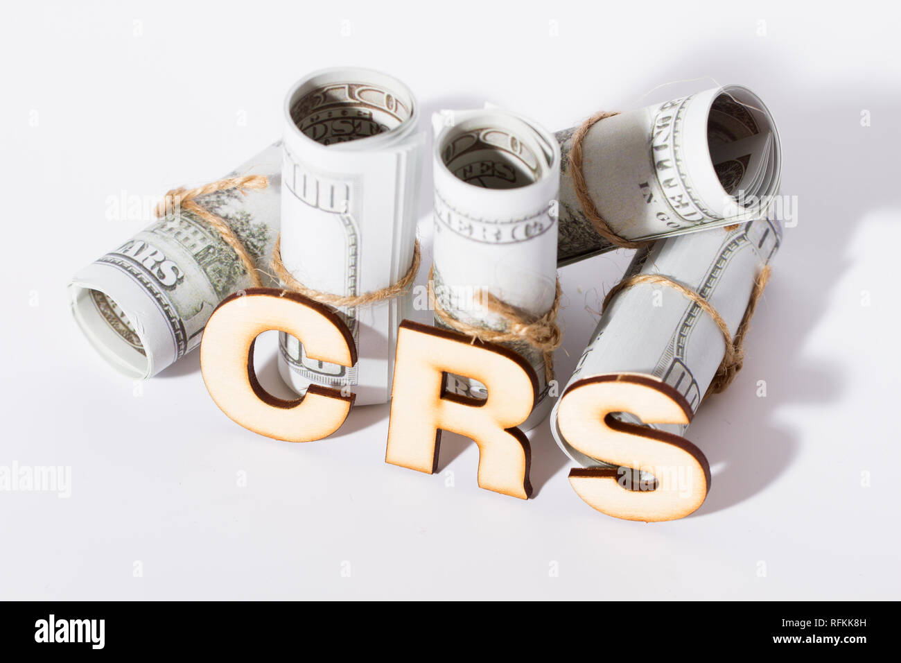USD and CRS,Tax investigation Stock Photo - Alamy