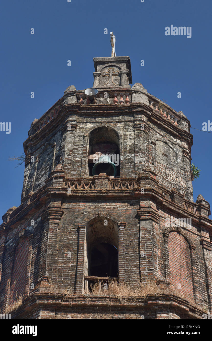 Belltower at the UNESCO World Heritage Santa Maria Church, Ilocos Sur ...