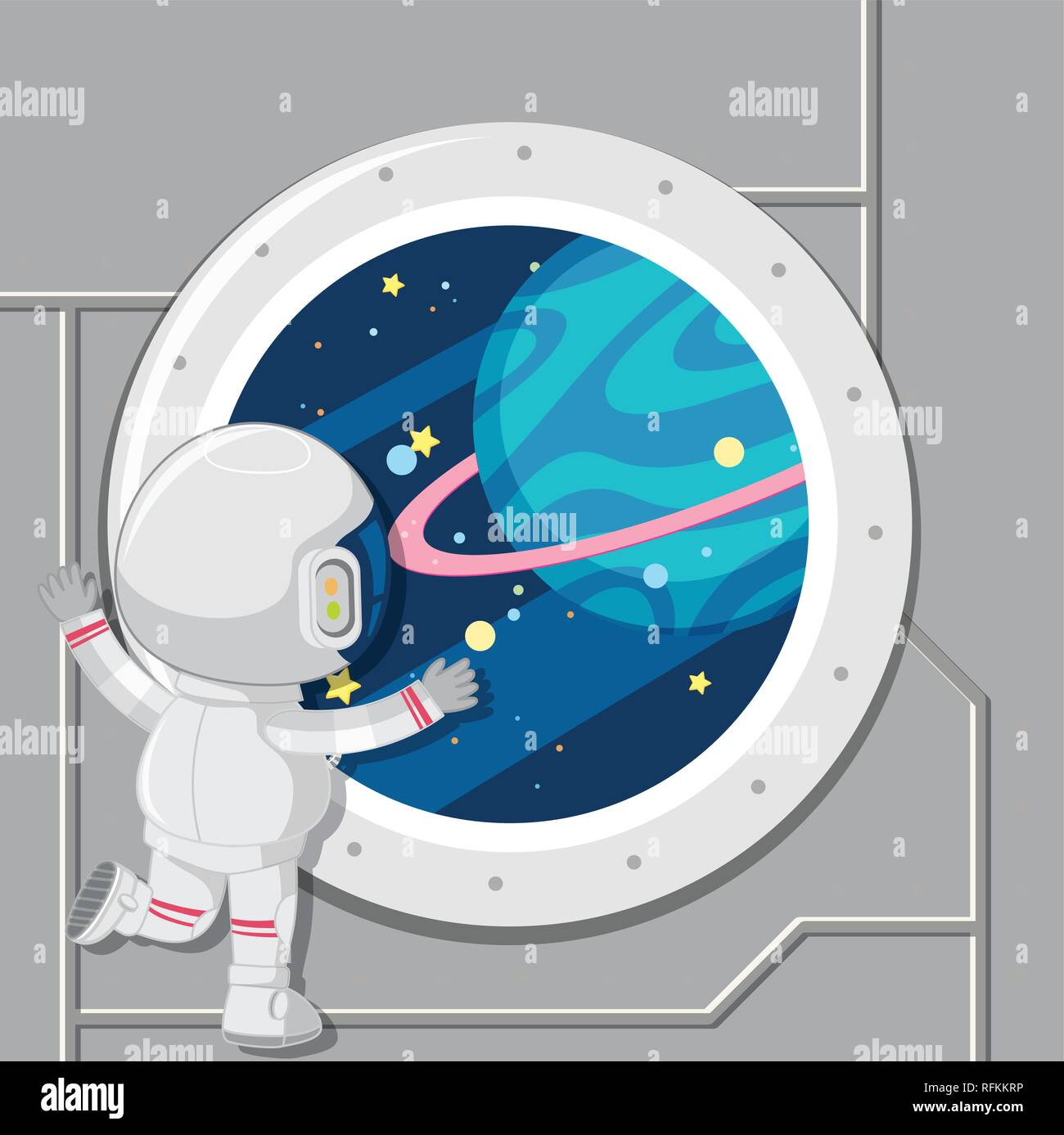 Looking out space Stock Vector Images - Alamy