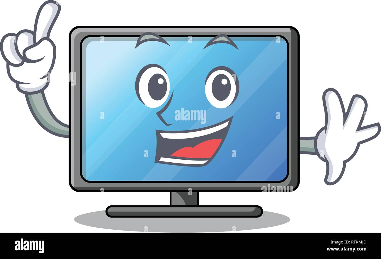 Cartoon character tv pointing Stock Vector Images - Alamy