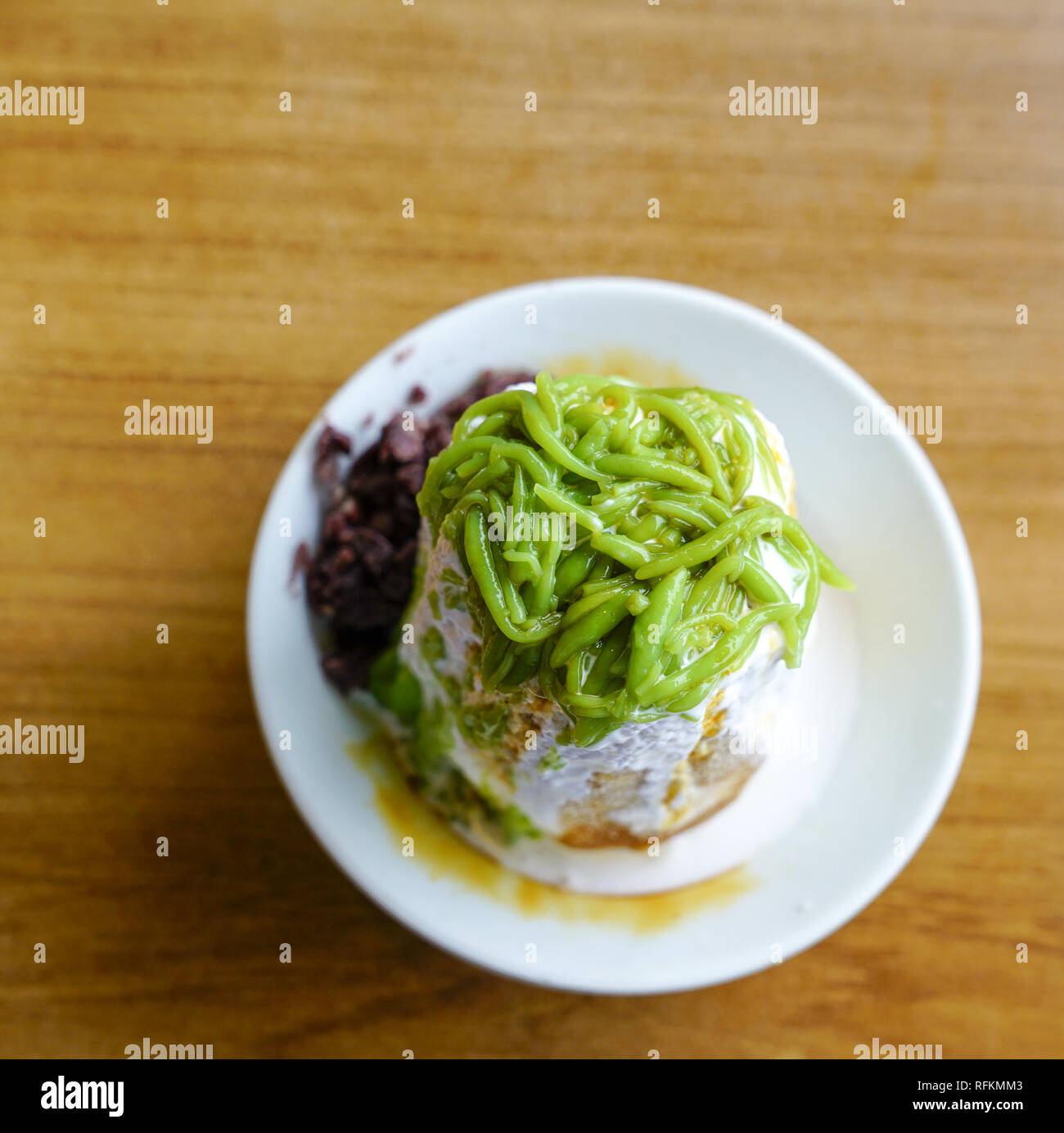 Delicious Iced Cendol with Red Beans Stock Photo - Alamy