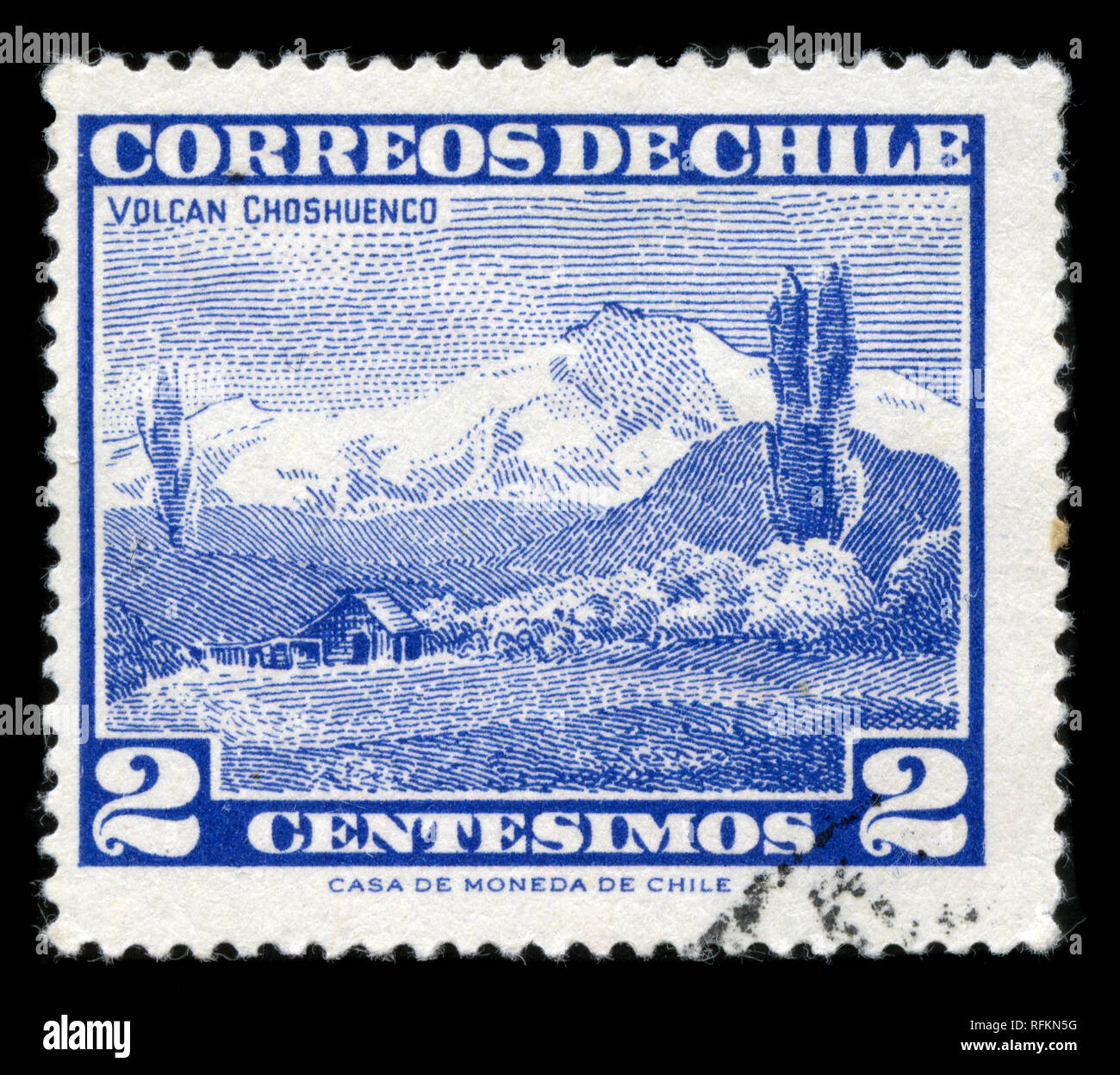 Postage stamp from Chile in the Tourism promotion series issued in 1961 ...