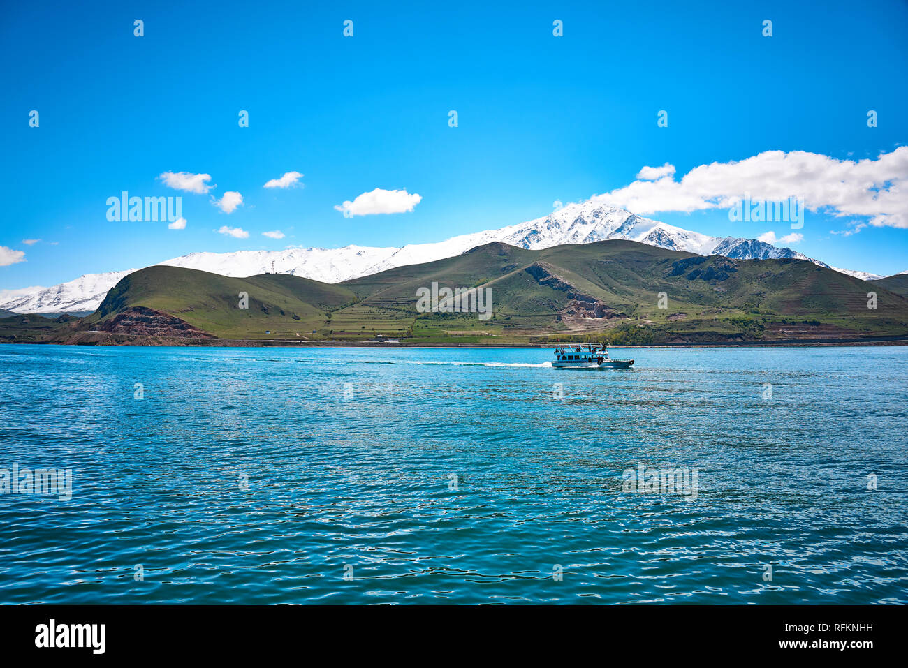 Landscape from Lake Van in spring time, Turkey Stock Photo - Alamy